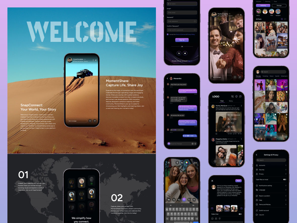 Discover Our Latest Social Networking App Design By Inexture Solutions Limited On Dribbble