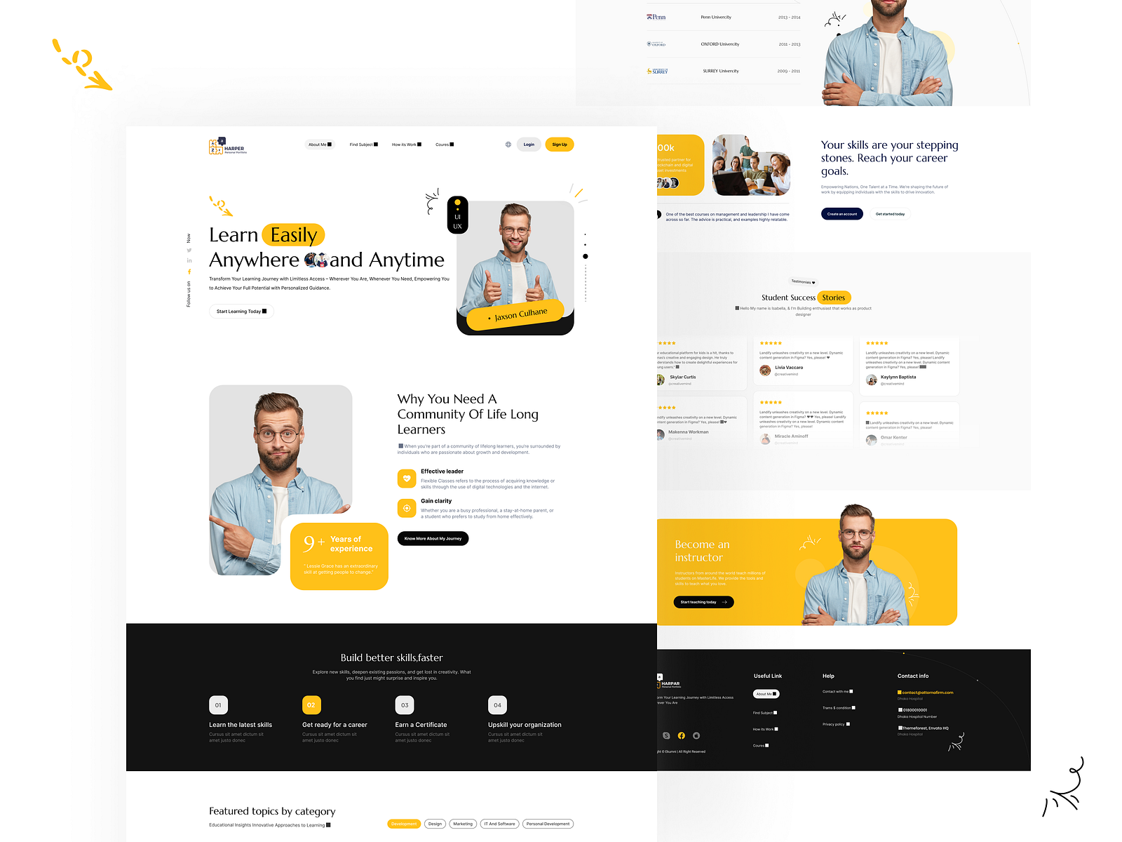 Personal Website UI Design for Teachers by Future Innovation LTD on ...