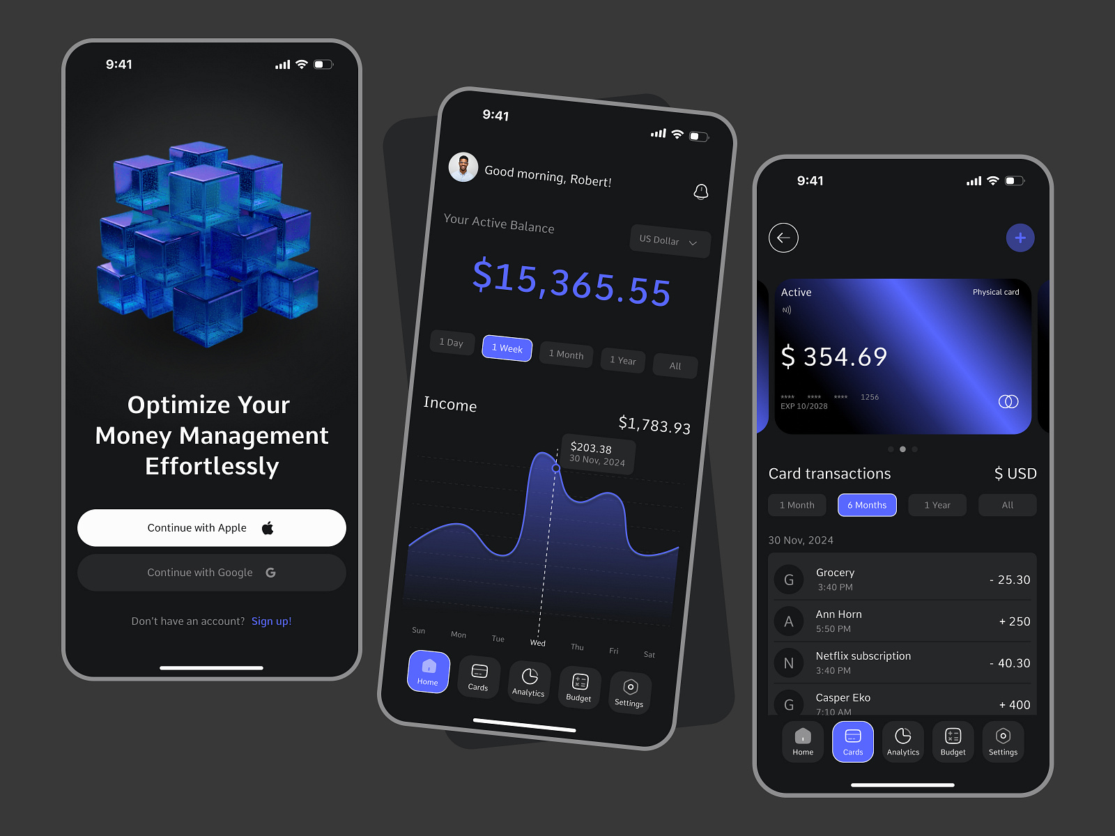 Financial Management App Concept by Bato on Dribbble