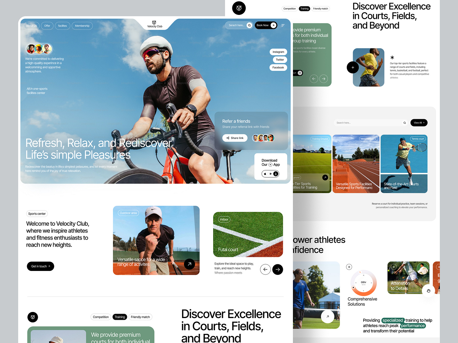 Velocity Club – Fitness & Sports Club Website Design by Madhu Miah on ...