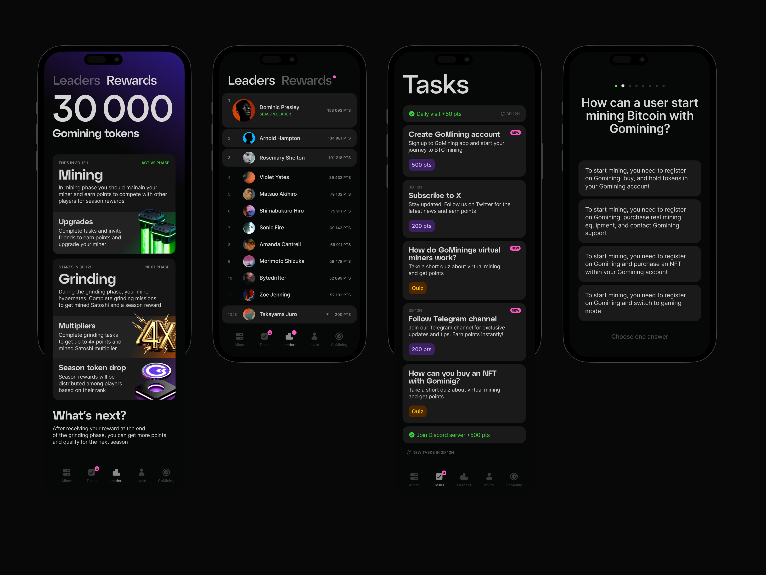 GoBlocks mining game app by Nikita Sushkov on Dribbble