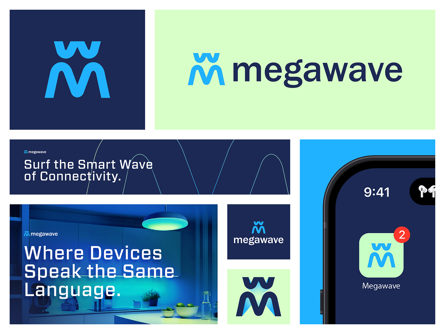 Megawave Visual Identity by Slavisa Dujkovic | logo on Dribbble
