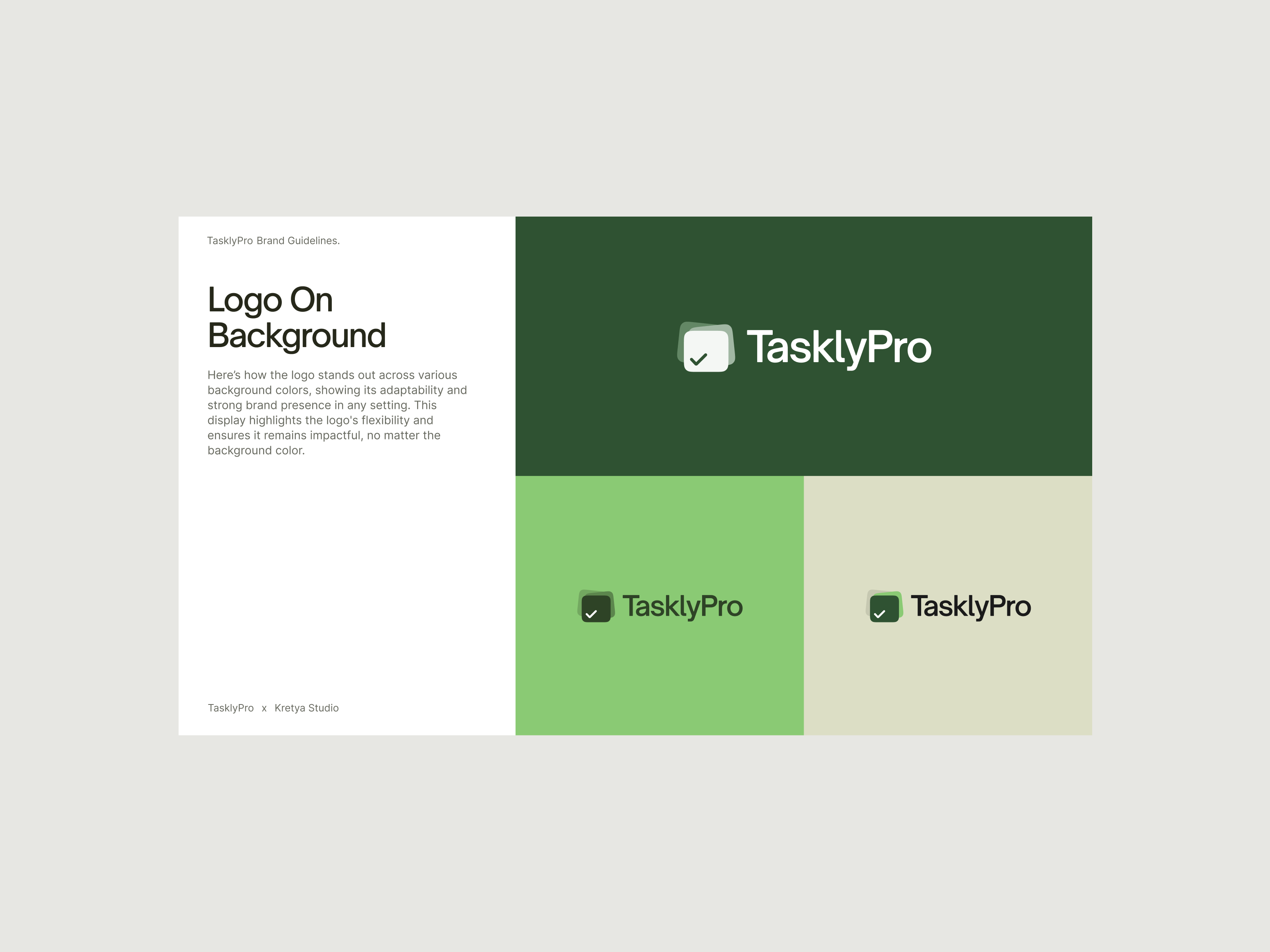 TasklyPro Brand Guidelines by Gilang Bekti for Kretya Studio on Dribbble