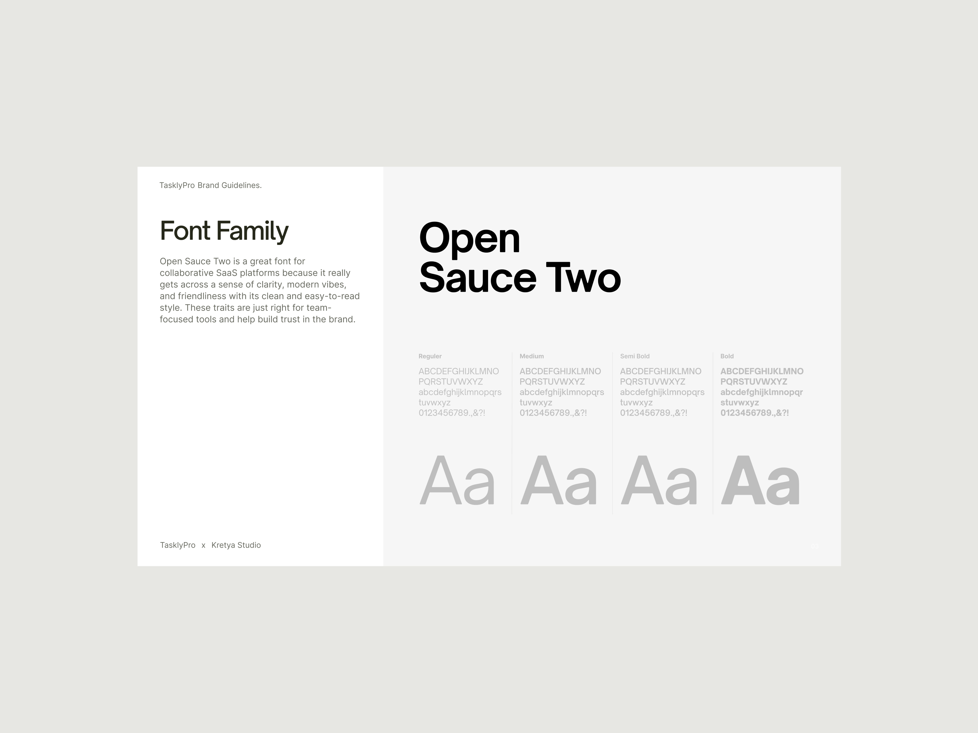 TasklyPro Brand Guidelines by Gilang Bekti for Kretya Studio on Dribbble