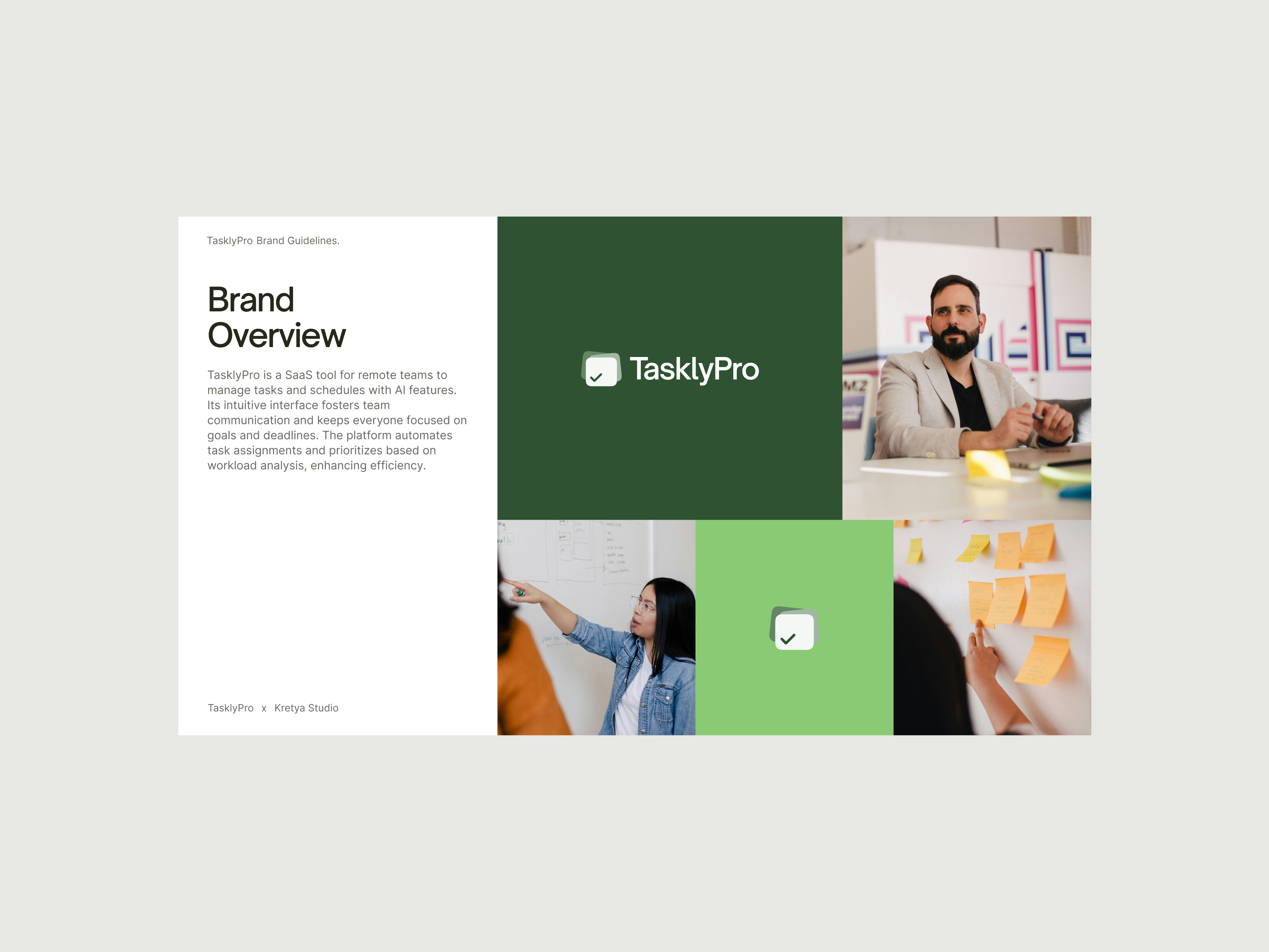 TasklyPro Brand Guidelines by Gilang Bekti for Kretya Studio on Dribbble