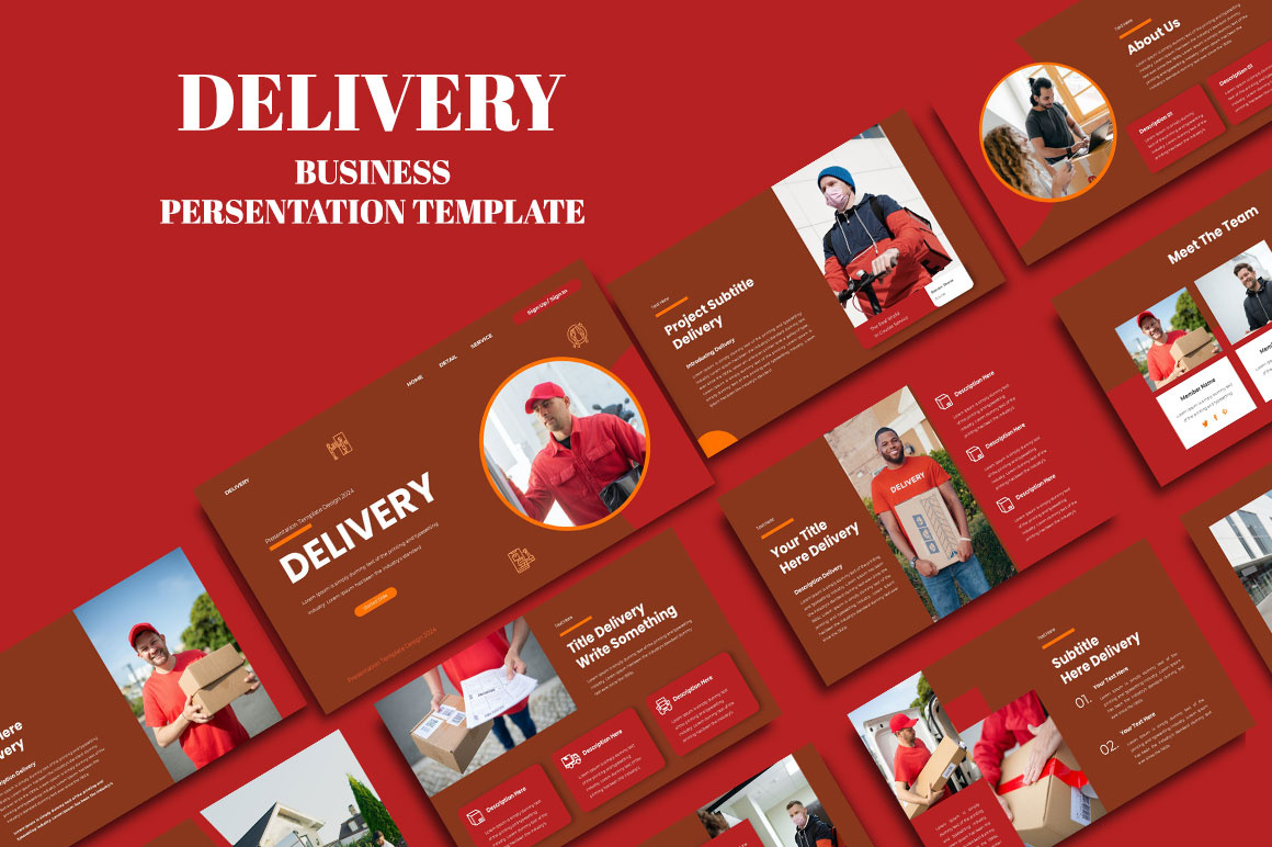 Delivery Persentation by Sofian on Dribbble
