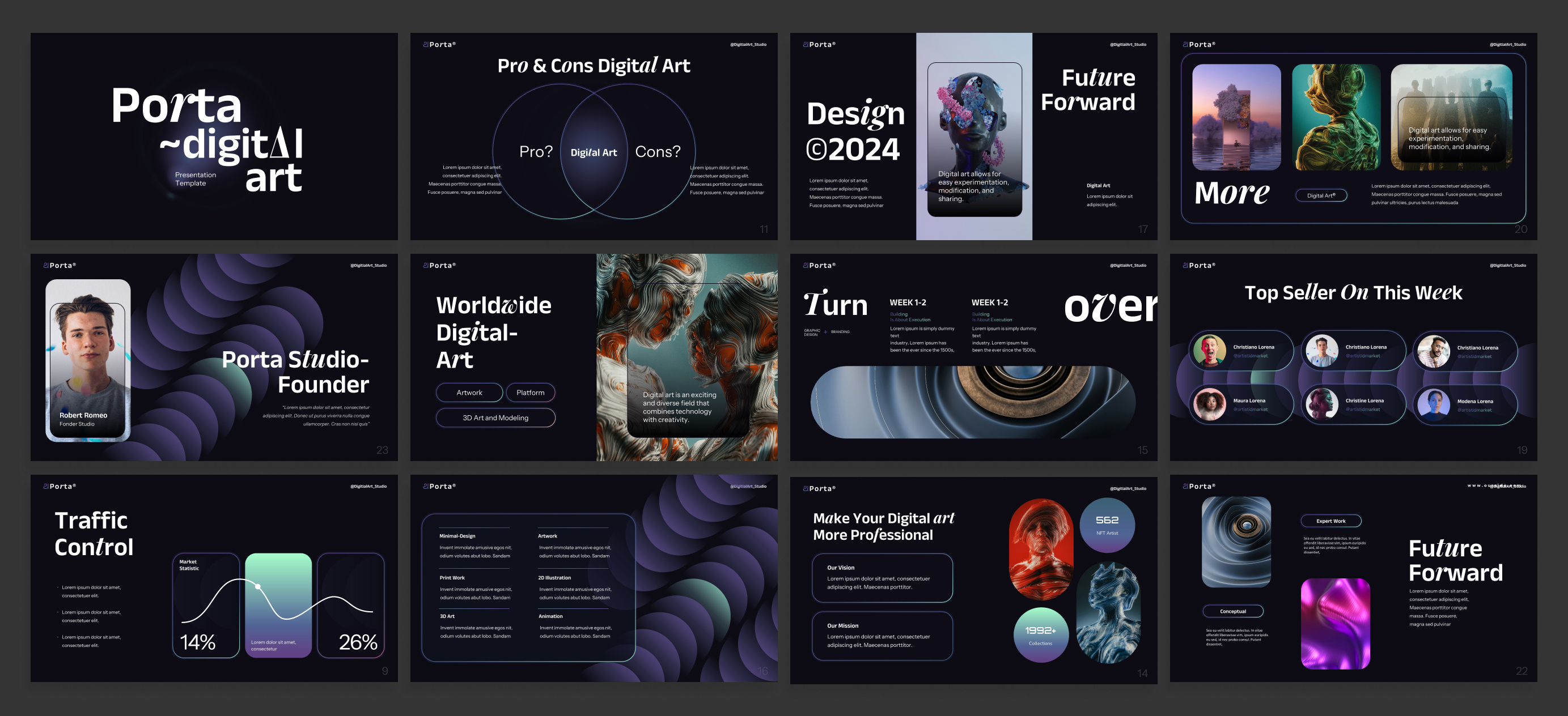 Art Pitch Deck Presentation by Budogol on Dribbble