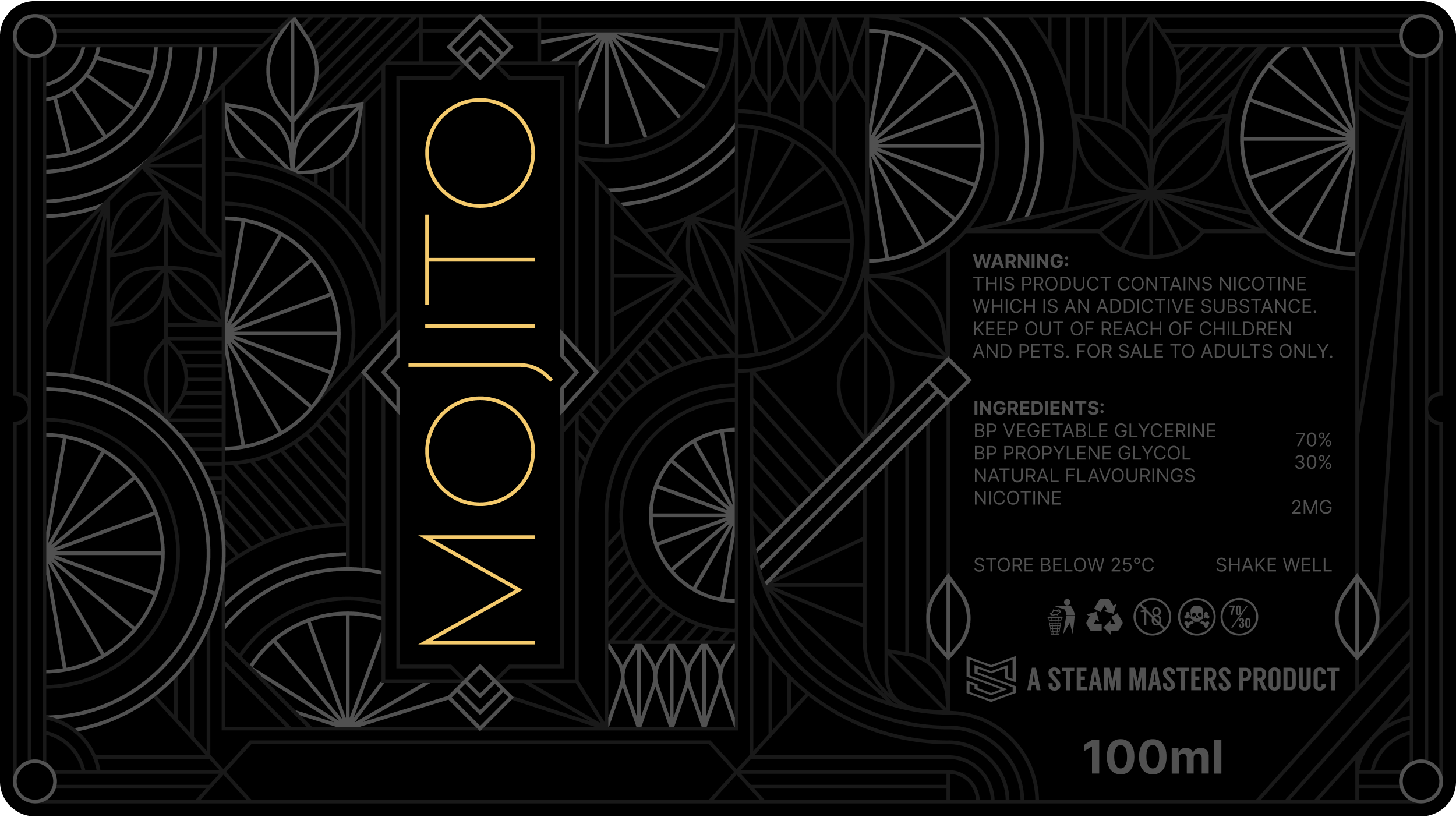 Mojito Label Design by Zachary Styles on Dribbble