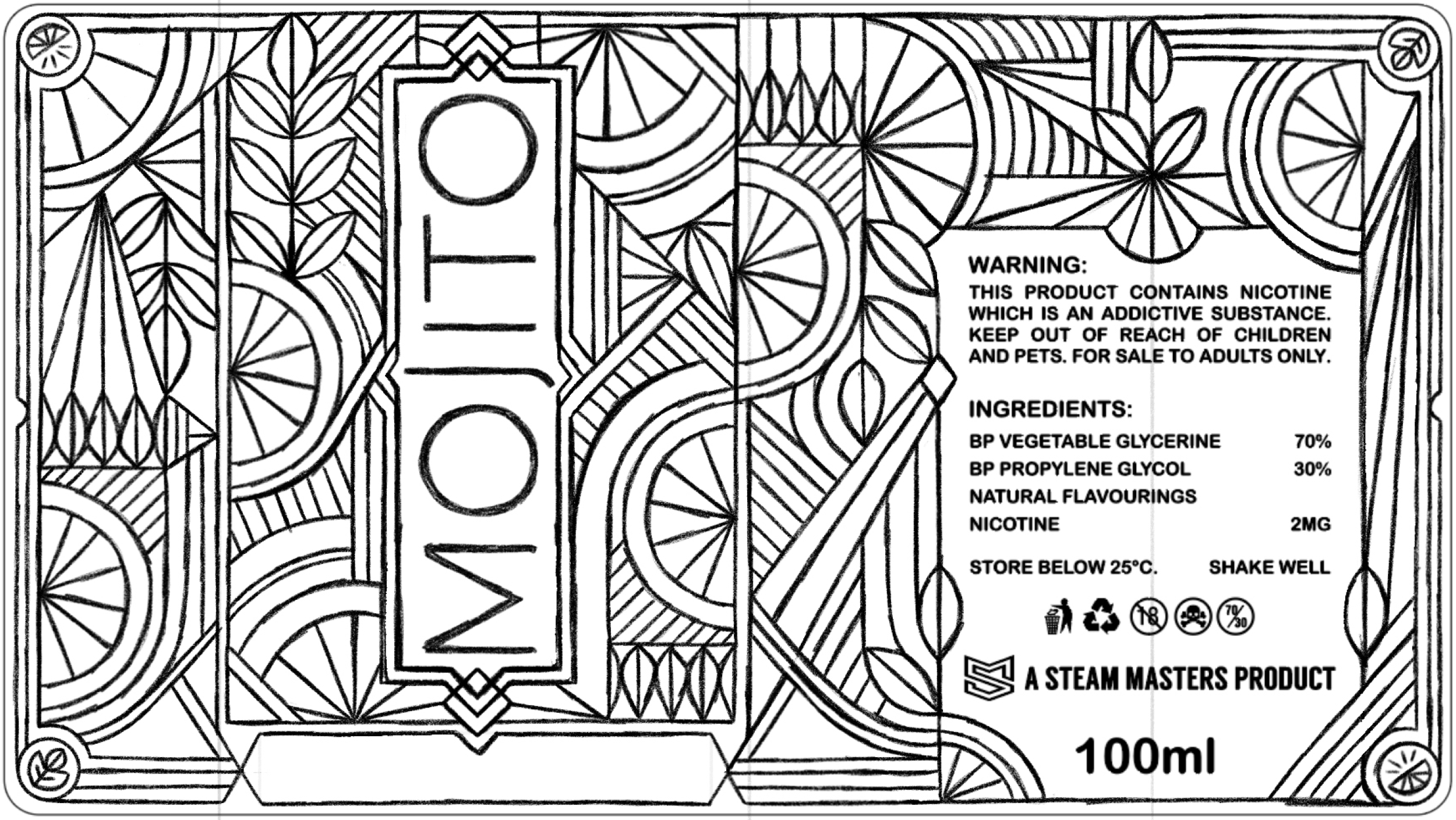 Mojito Label Design by Zachary Styles on Dribbble