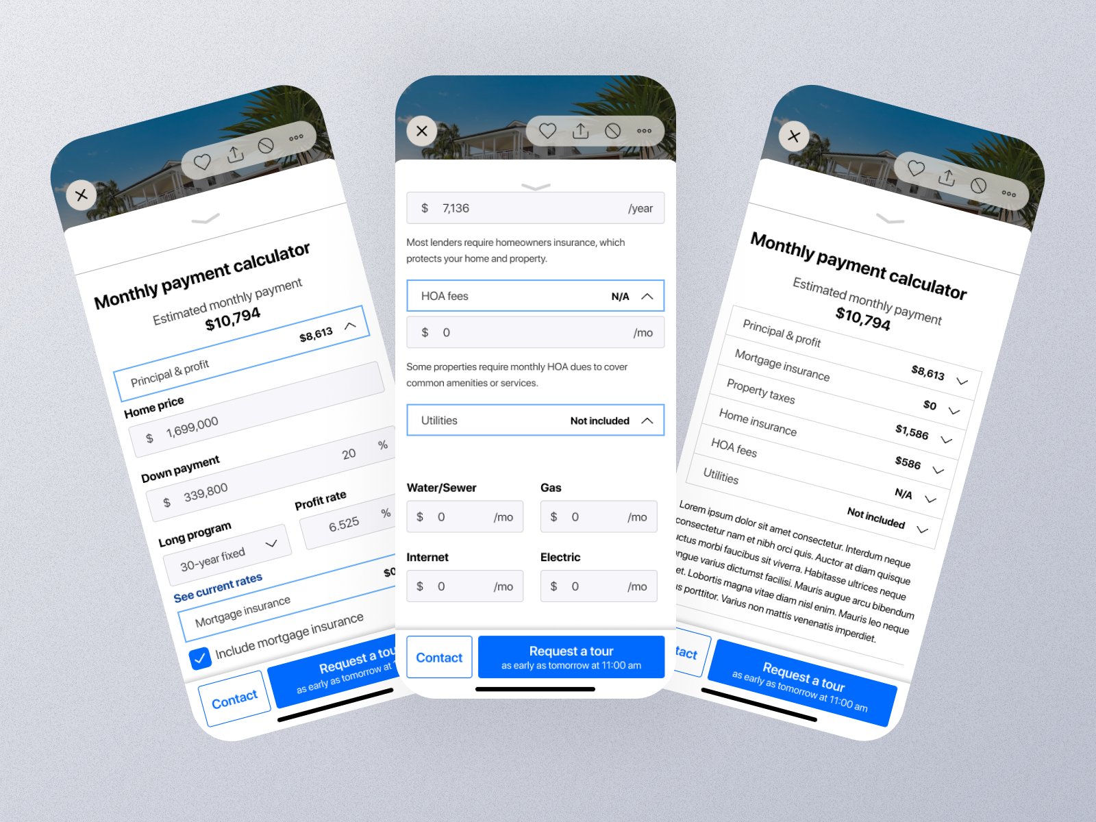 Monthly Payement Calculator Mobile App Ui by UI Ants on Dribbble