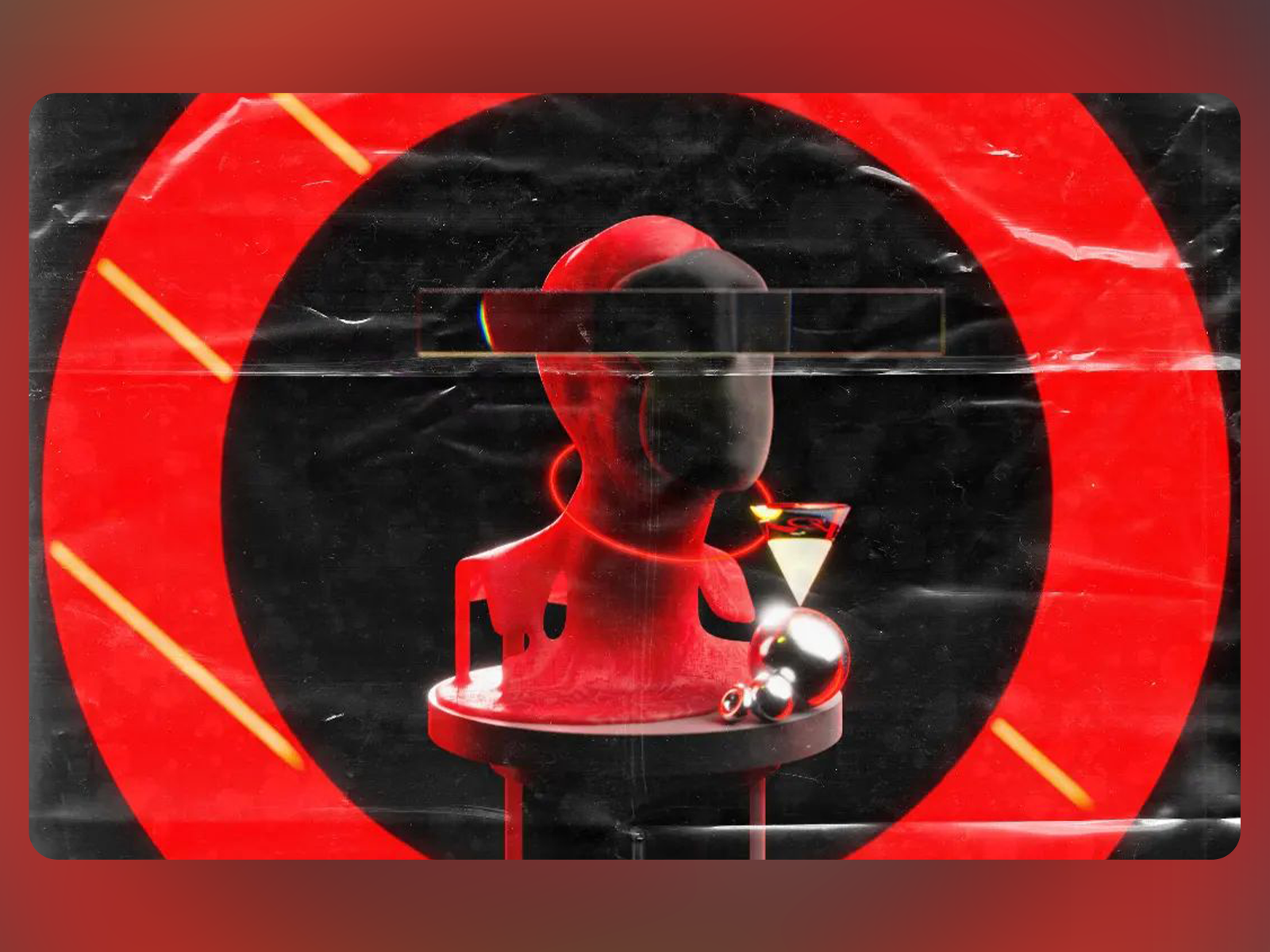 3D: Futuristic Red Visual Concept by Good for Nothing on Dribbble