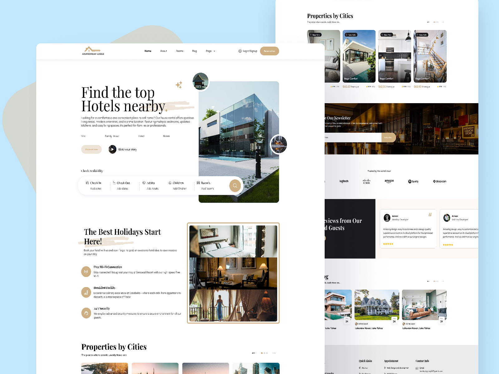 Luxury Hotel Booking Website UI Design by Arman Hossain Somoy on Dribbble