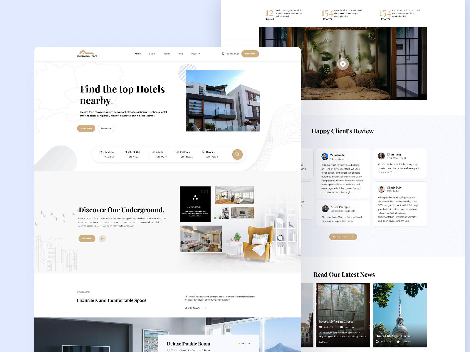 Ultra-Luxury House Booking Website UI Design by Arman Hossain Somoy on ...