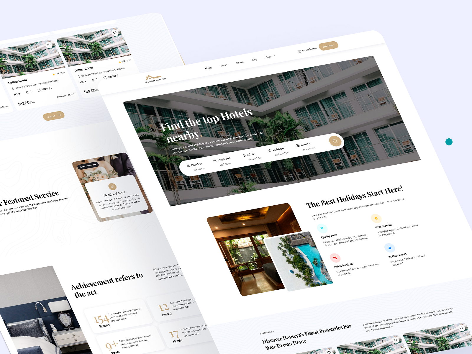 Hotel Booking Website UI Design by Future Innovation LTD on Dribbble