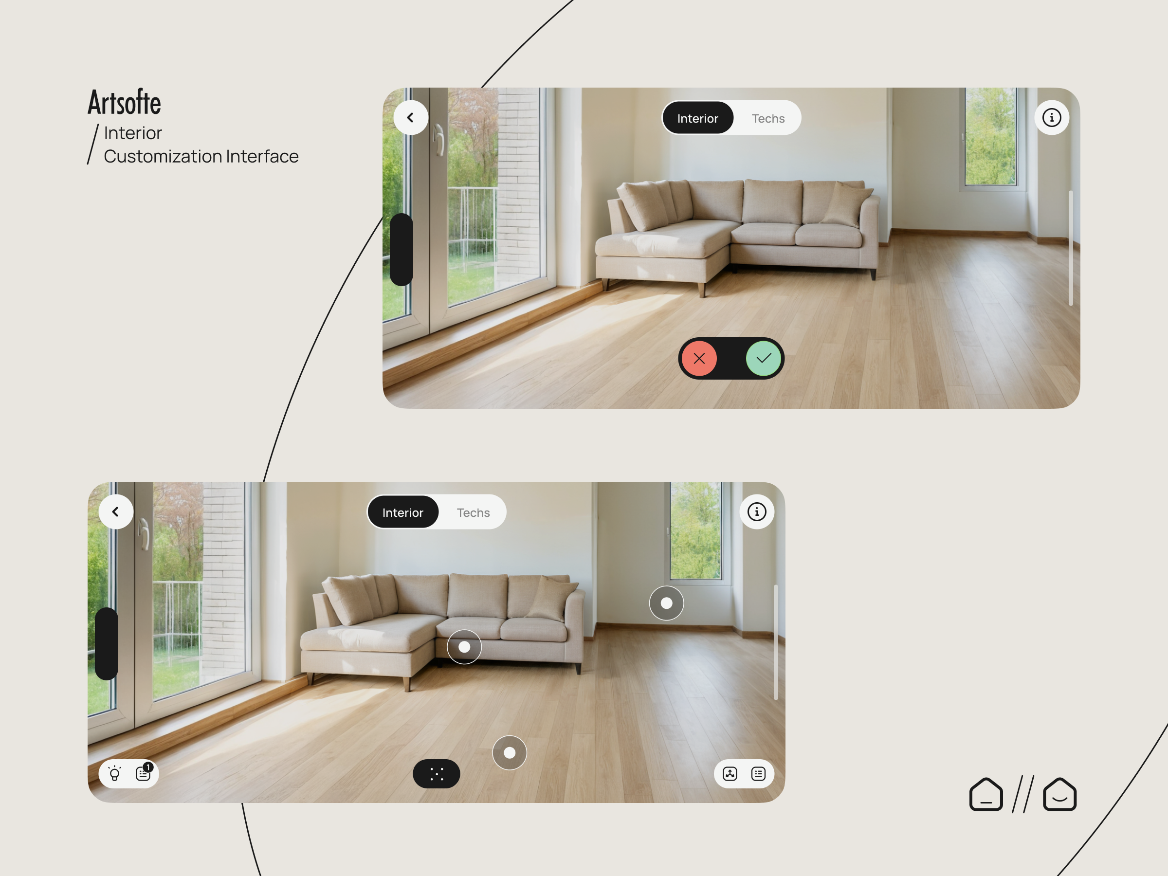 Interior Customization Interface. Concept by laba_artsofte on Dribbble