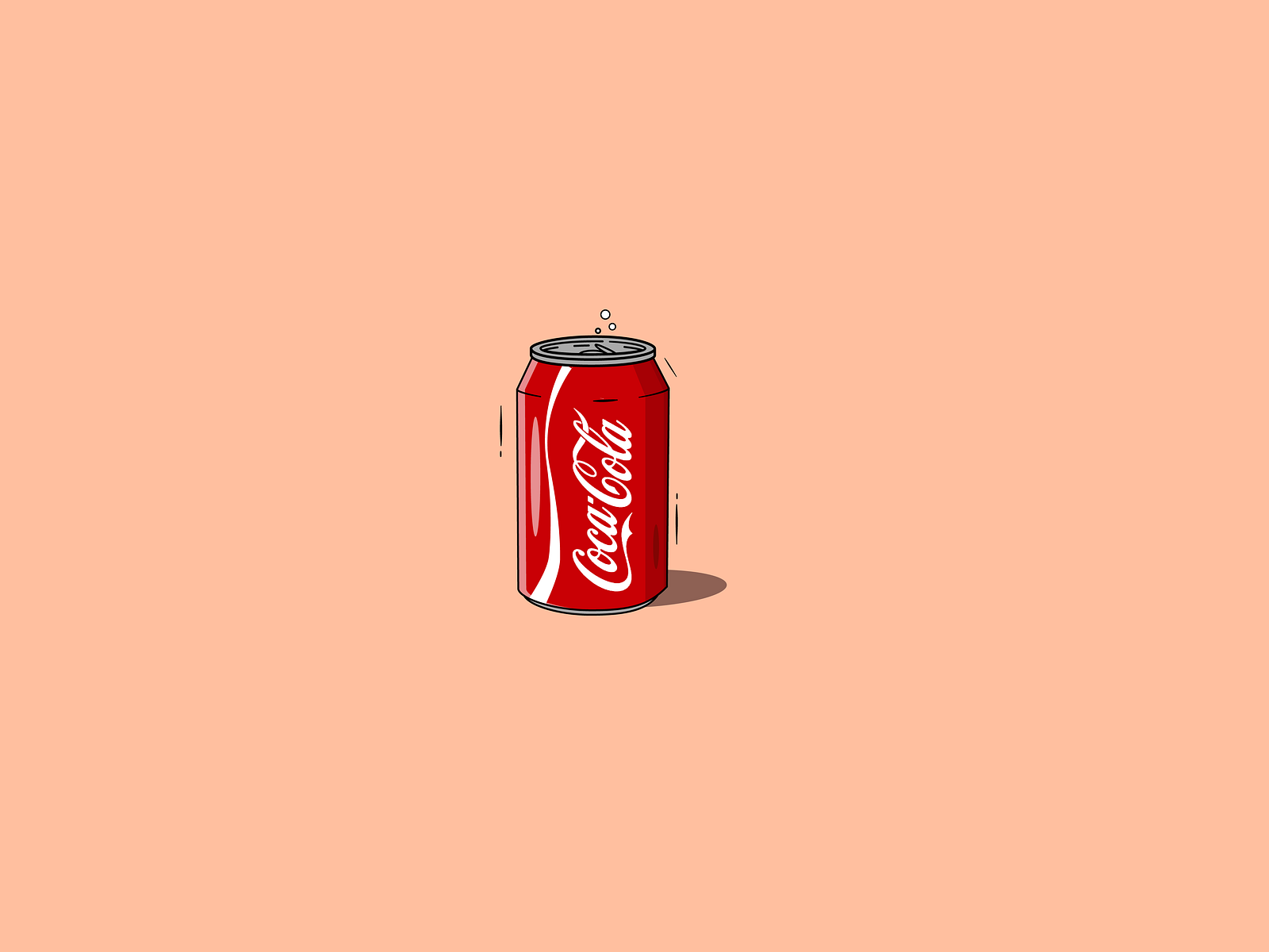 Coca-Cola can (2D) by Poorvik on Dribbble