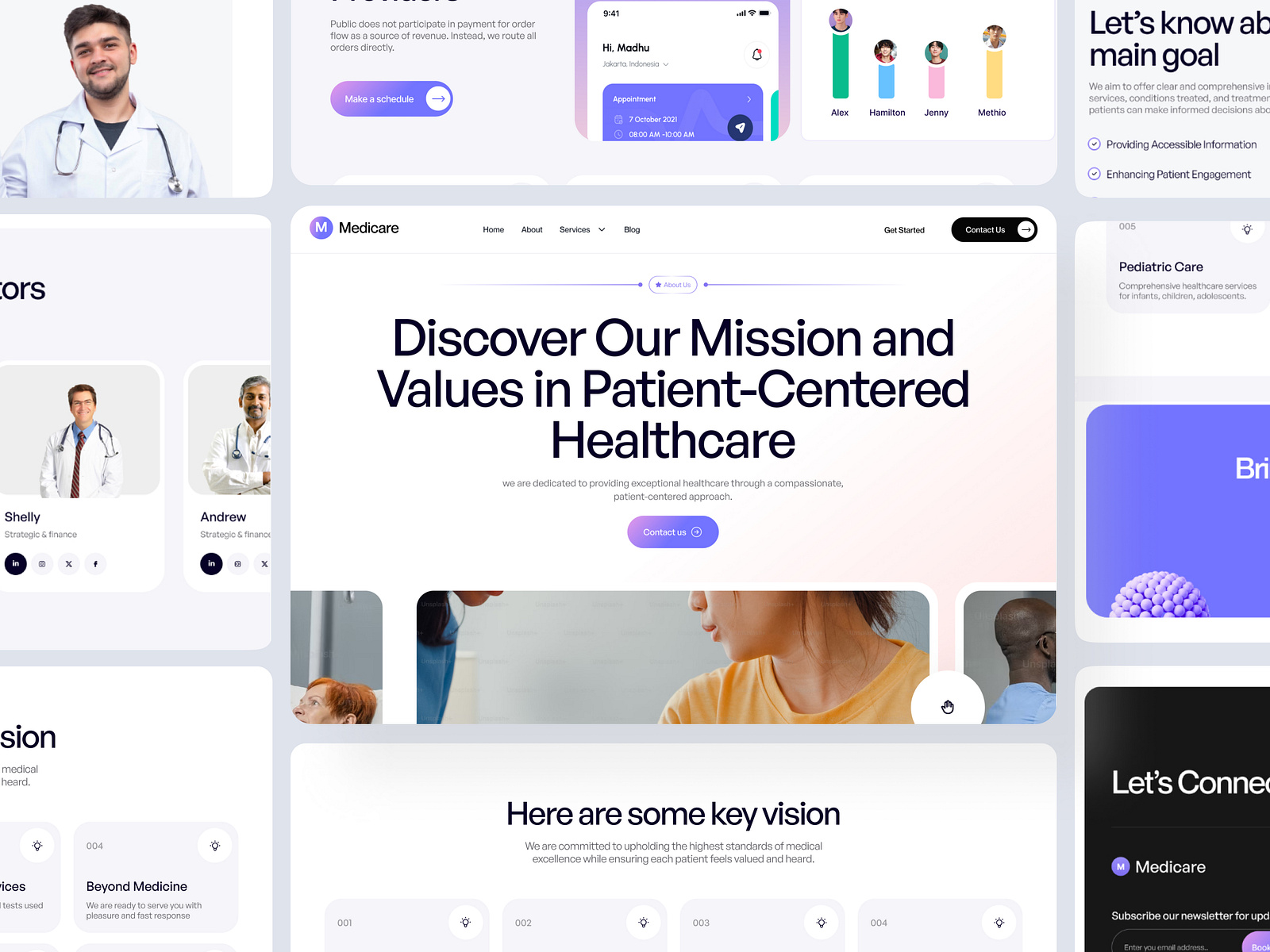 Medical Website Design for Healthcare by Madhu Miah on Dribbble