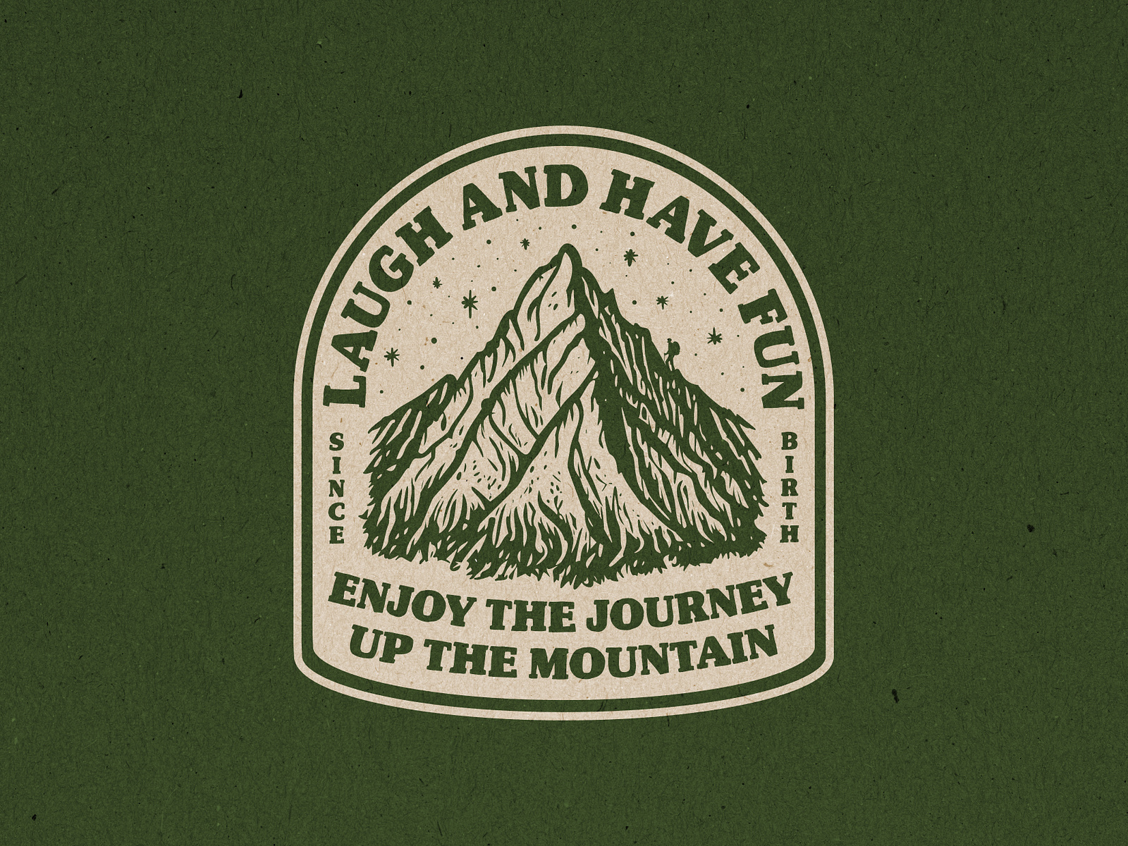 `Laugh and have fun badge by Jake Warrilow on Dribbble