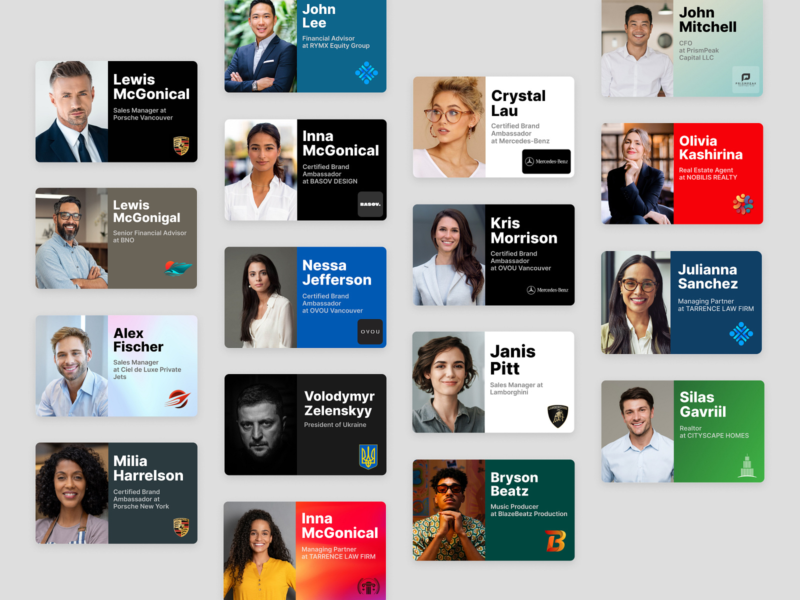 Corporate profiles. NFC business card. OVOU for Teams by Basov: UX/UI ...