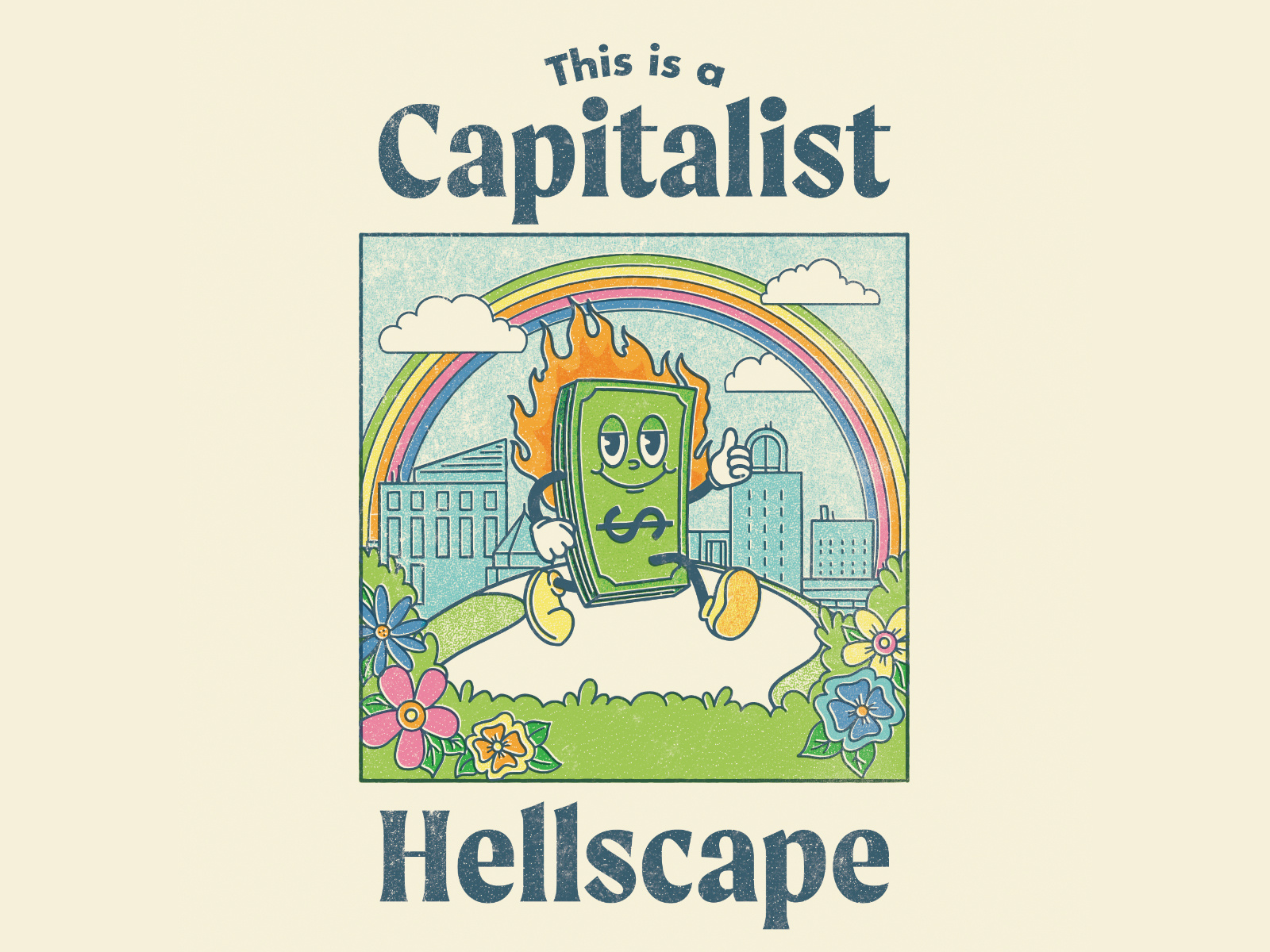 This is a Capitalist Hellscape by Ariel Tyndell on Dribbble