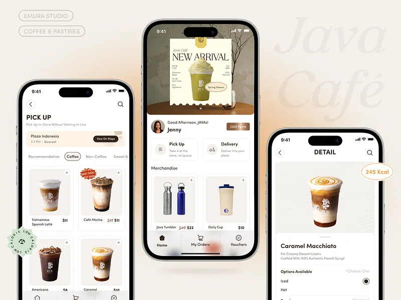 Coffee App designs, themes, templates and downloadable graphic elements ...