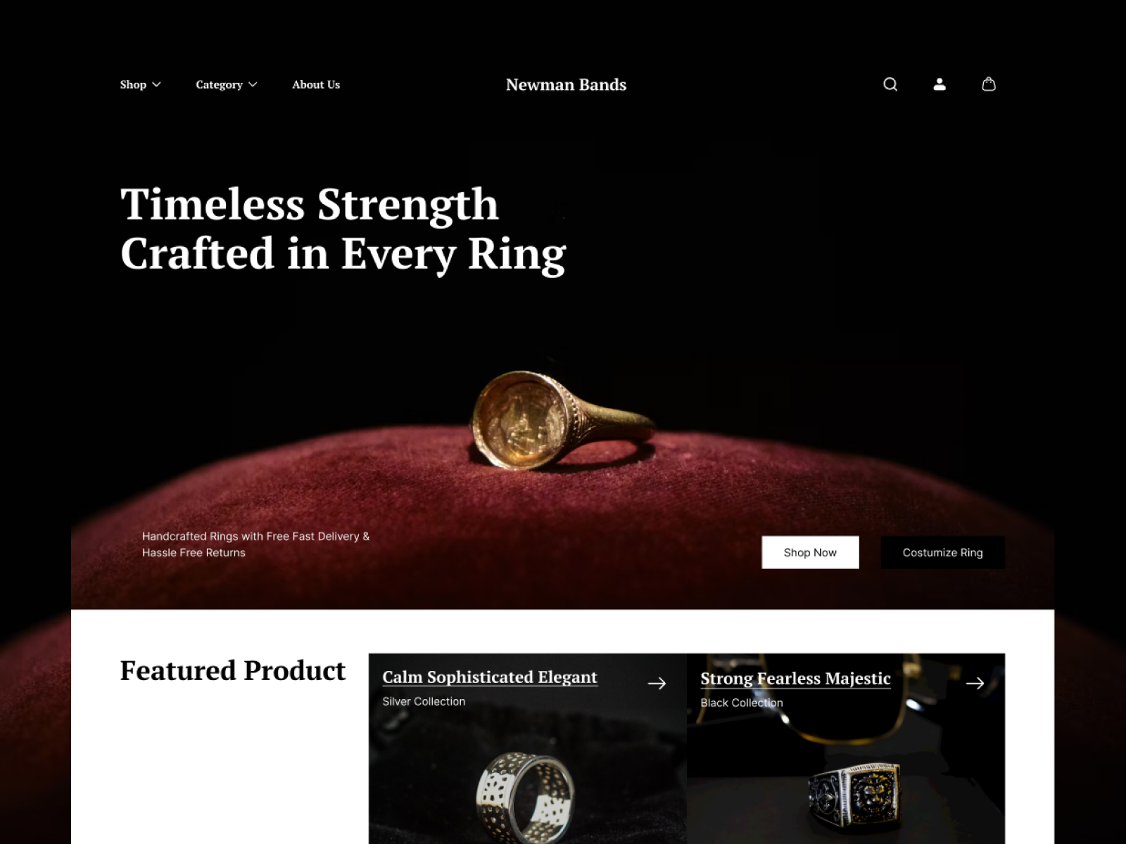 Redesign Newman Bands E-Commerce Website by Fajar Trinanda on Dribbble