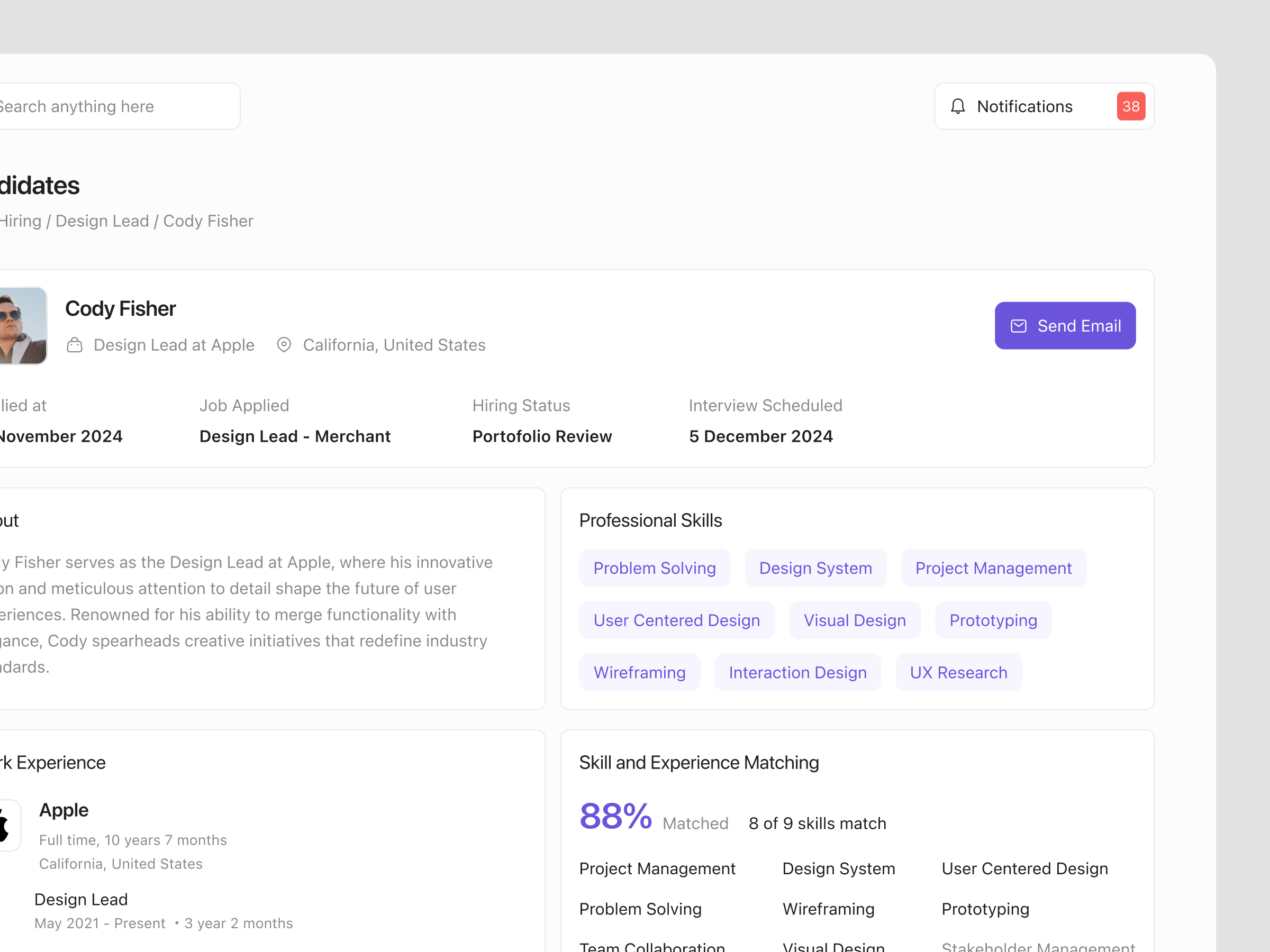 📑 HireFlow, AI-Powered Recruitment Dashboard by Alvian Teddy Cahya Putra 👨🏻‍🎨 for Kretya Studio ...