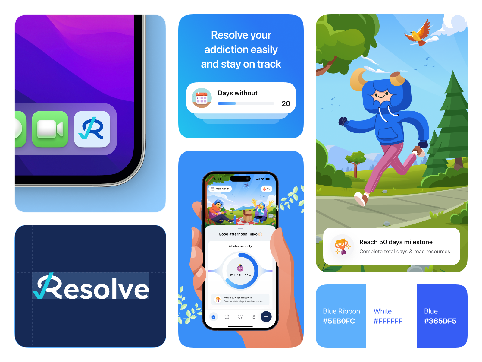 Resolve - Addiction Recovery App UI/UX Animation 📱 by Orely on Dribbble
