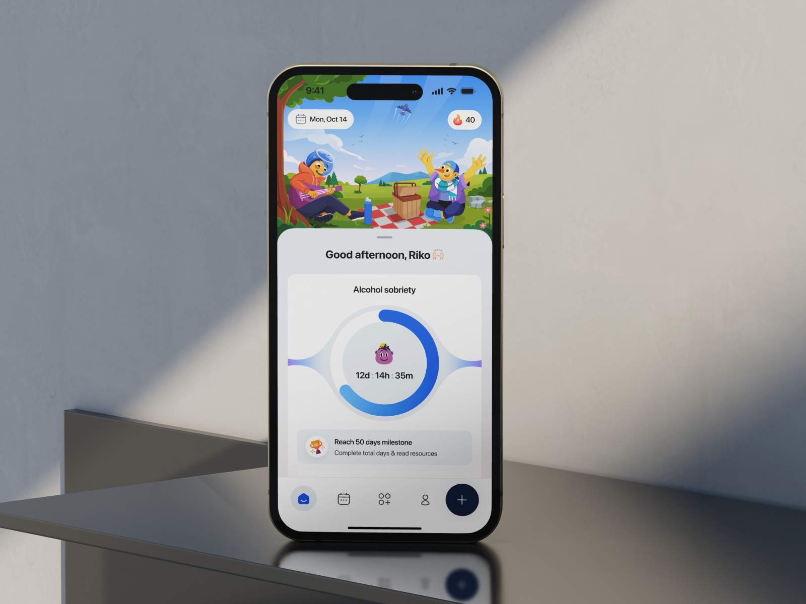 Resolve - Addiction Recovery App UI/UX Animation 📱 by Orely on Dribbble