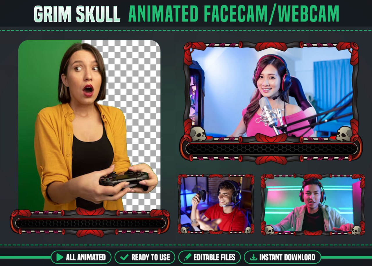 Creepy Room Overlay Package | Stream Overlay in Horror theme by ...