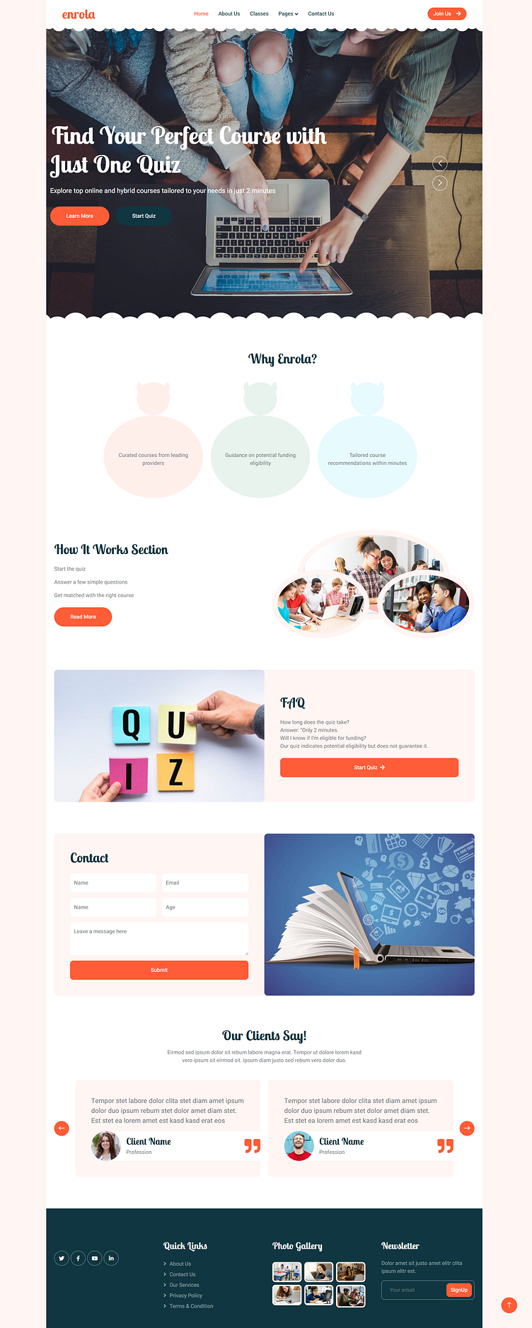 elearning website design in figma ui/ux by Faraz Sohail on Dribbble