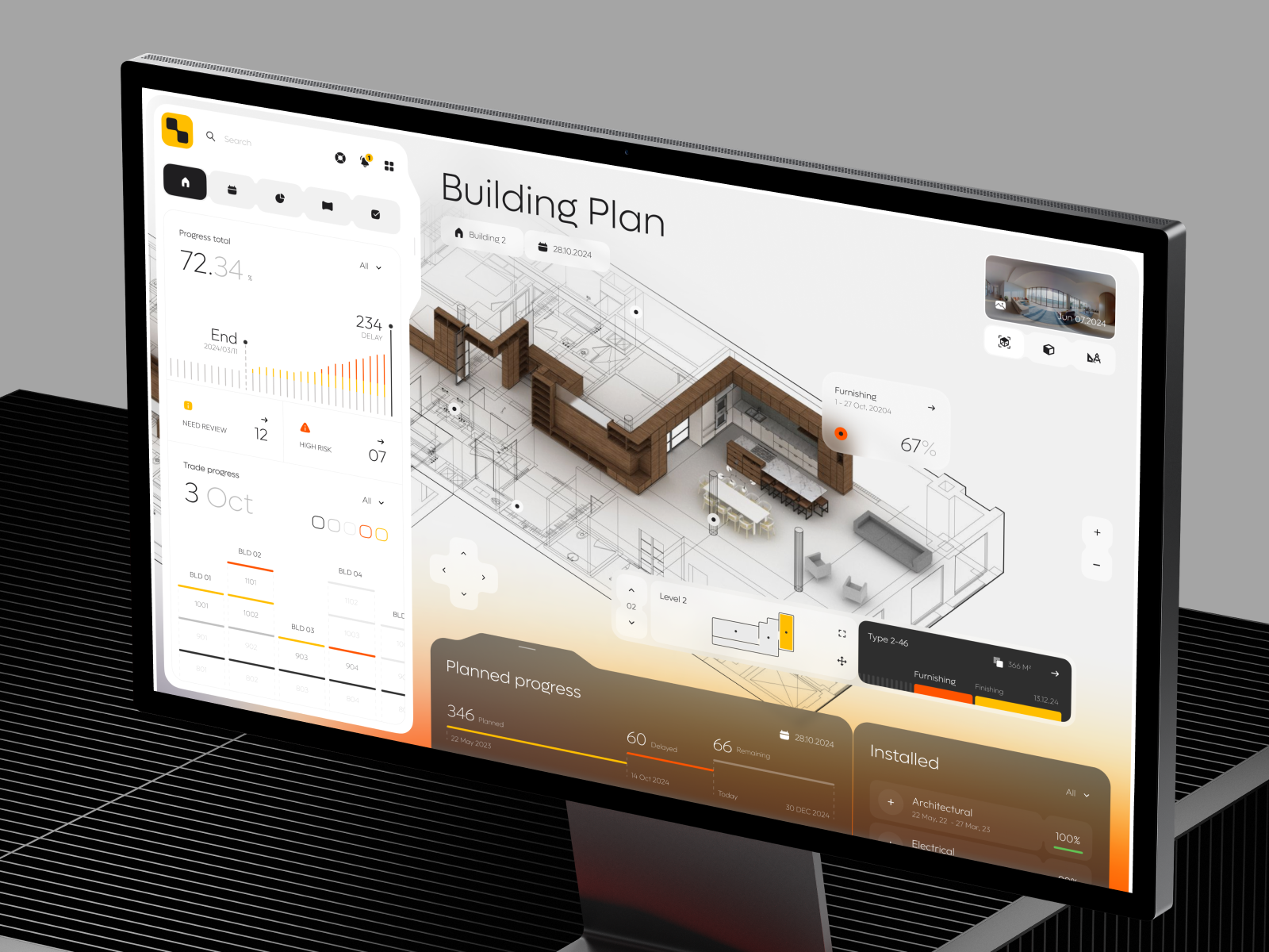 Construction System Web Dashboard by Jack R. for RonDesignLab ⭐️ on ...