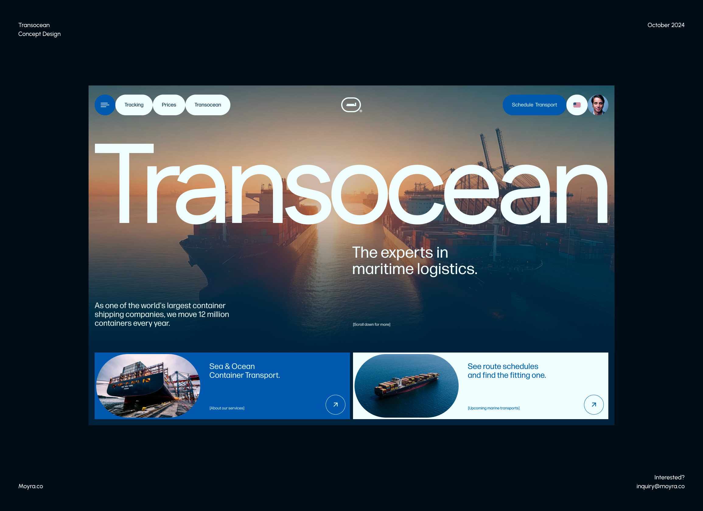 #7 Concepts / Transocean® by Matt Wojtaś for Moyra on Dribbble