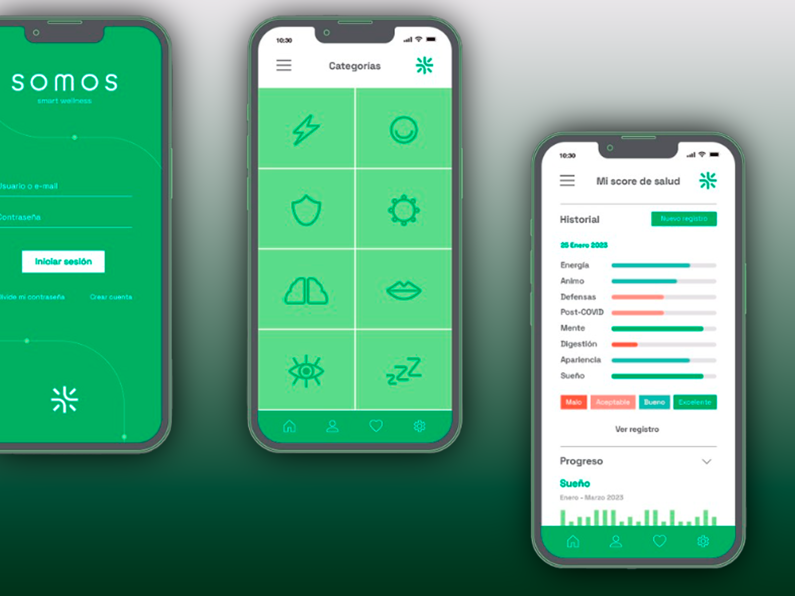 App design: Smart Wellness Mobile App Design by One More on Dribbble