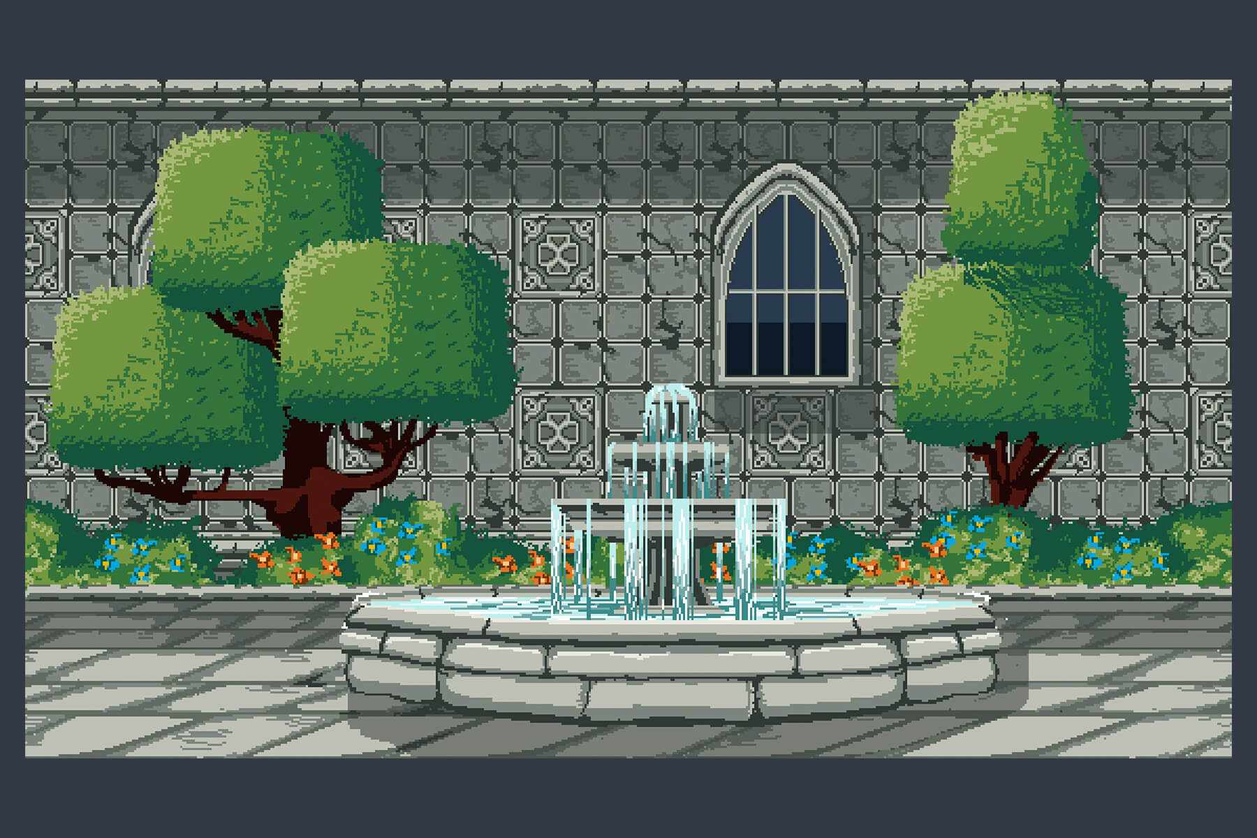 Free Castle Interior Pixel Game Backgrounds by 2D Game Assets on Dribbble