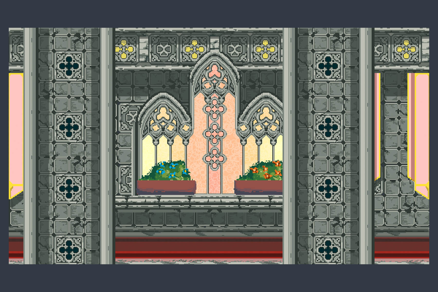 Free Castle Interior Pixel Game Backgrounds by 2D Game Assets on Dribbble