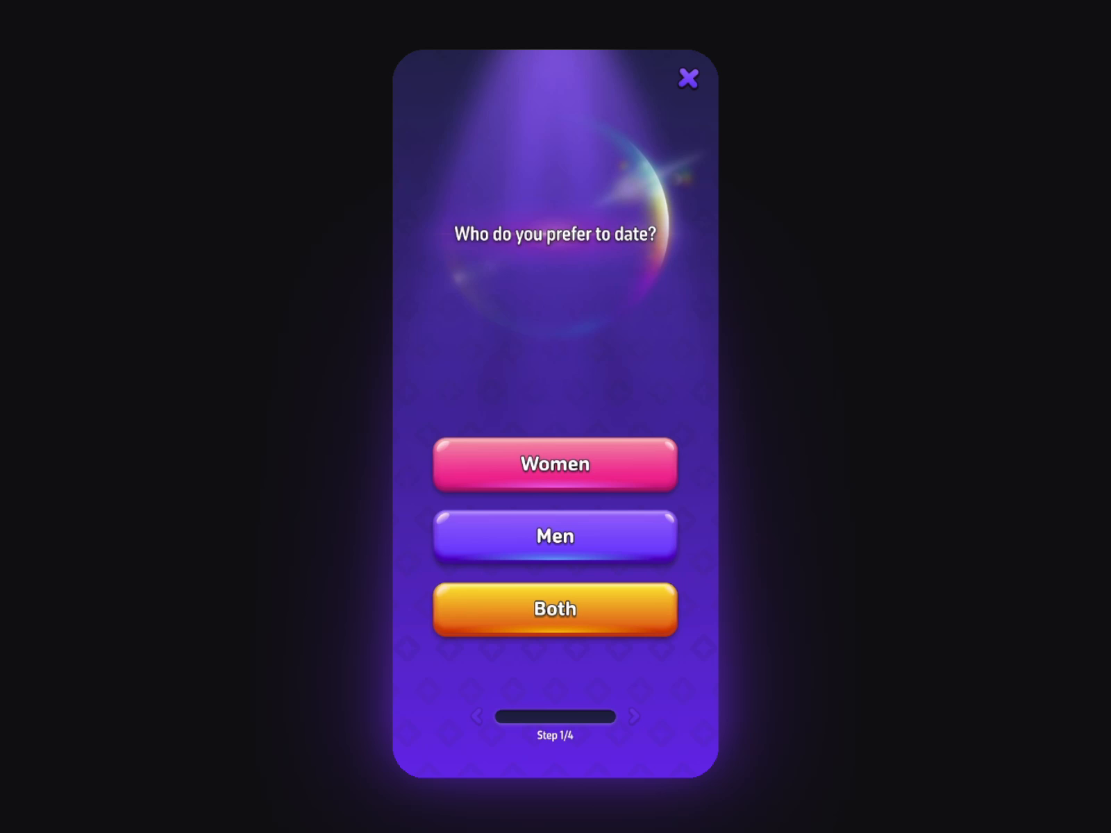 Starting Quiz for Movile Visual novel (Figma Prototype) by Maria Greko on Dribbble