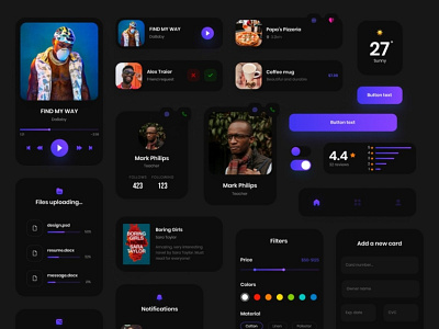 Dark Theme Ui Design by Digi Graphics on Dribbble