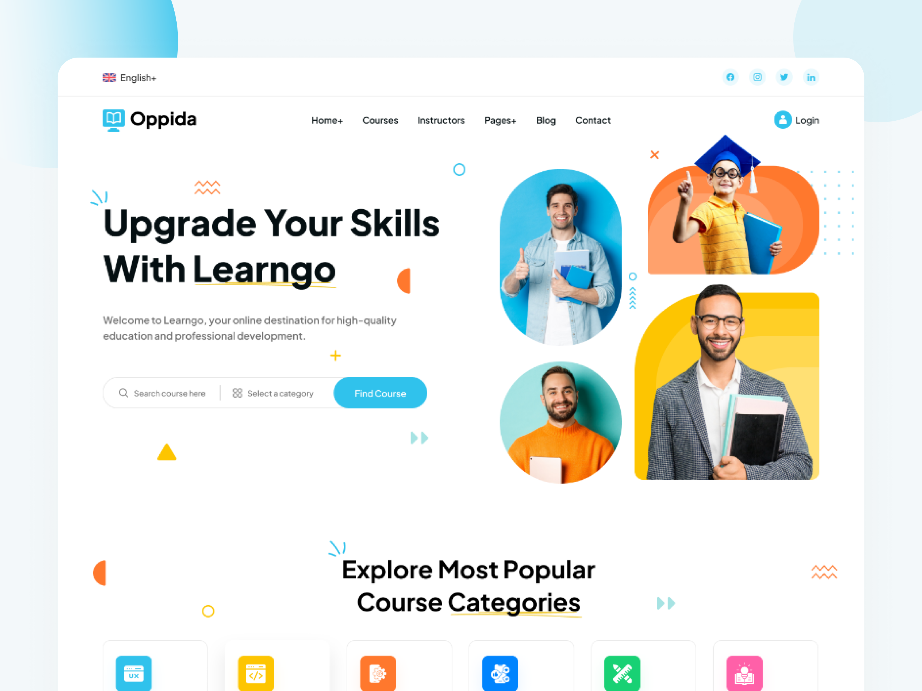 eLearning Website Template by Abdur Razzak 🏅 on Dribbble