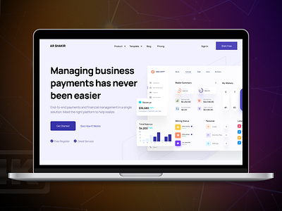 SaaS Landing Page Design by Asim Ahmed on Dribbble