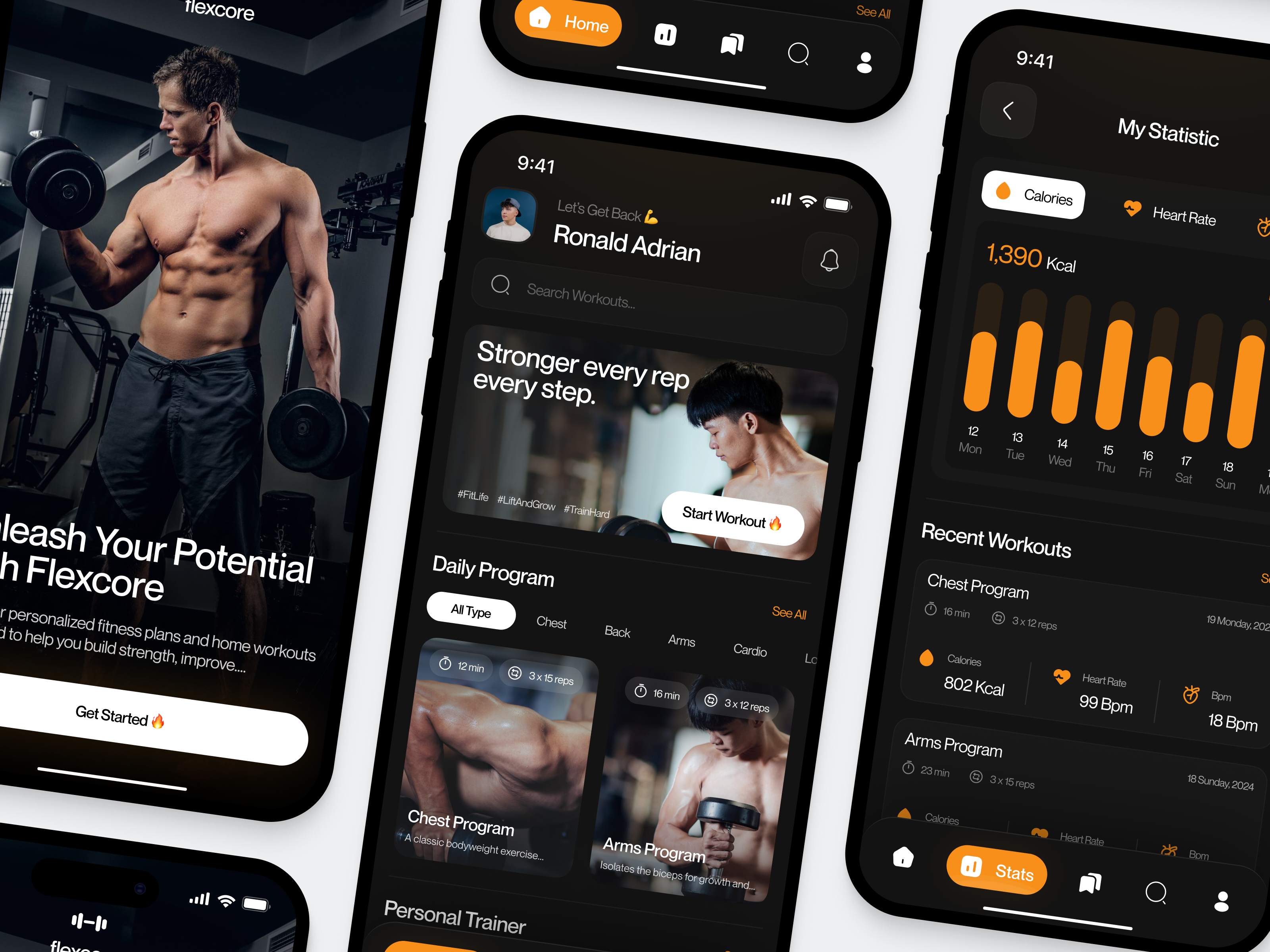 Flexcore - Fitness Mobile App by Andika Fitra for Korsa on Dribbble
