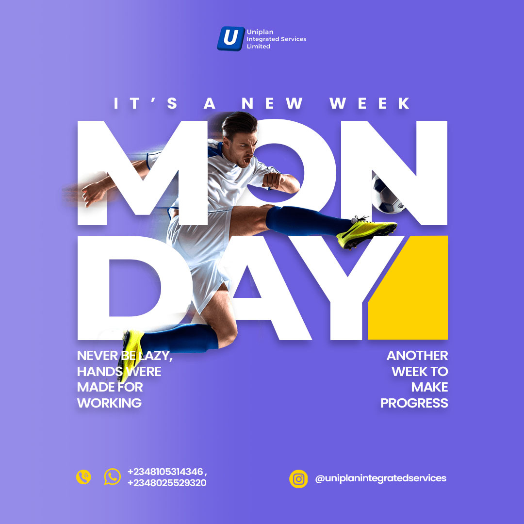Monday motivation flyer by God'sfruit Woghiren on Dribbble