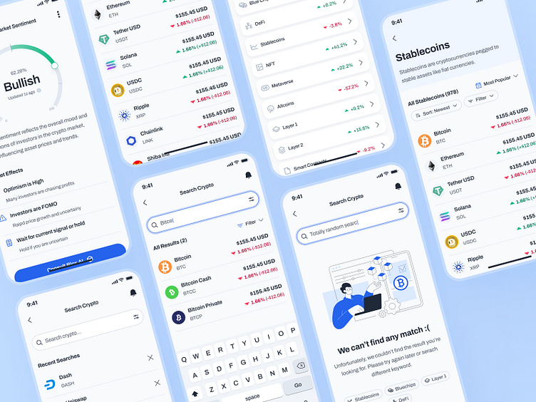 blockfy: AI Crypto Investing & Trading App - Search Results UIUX by ...