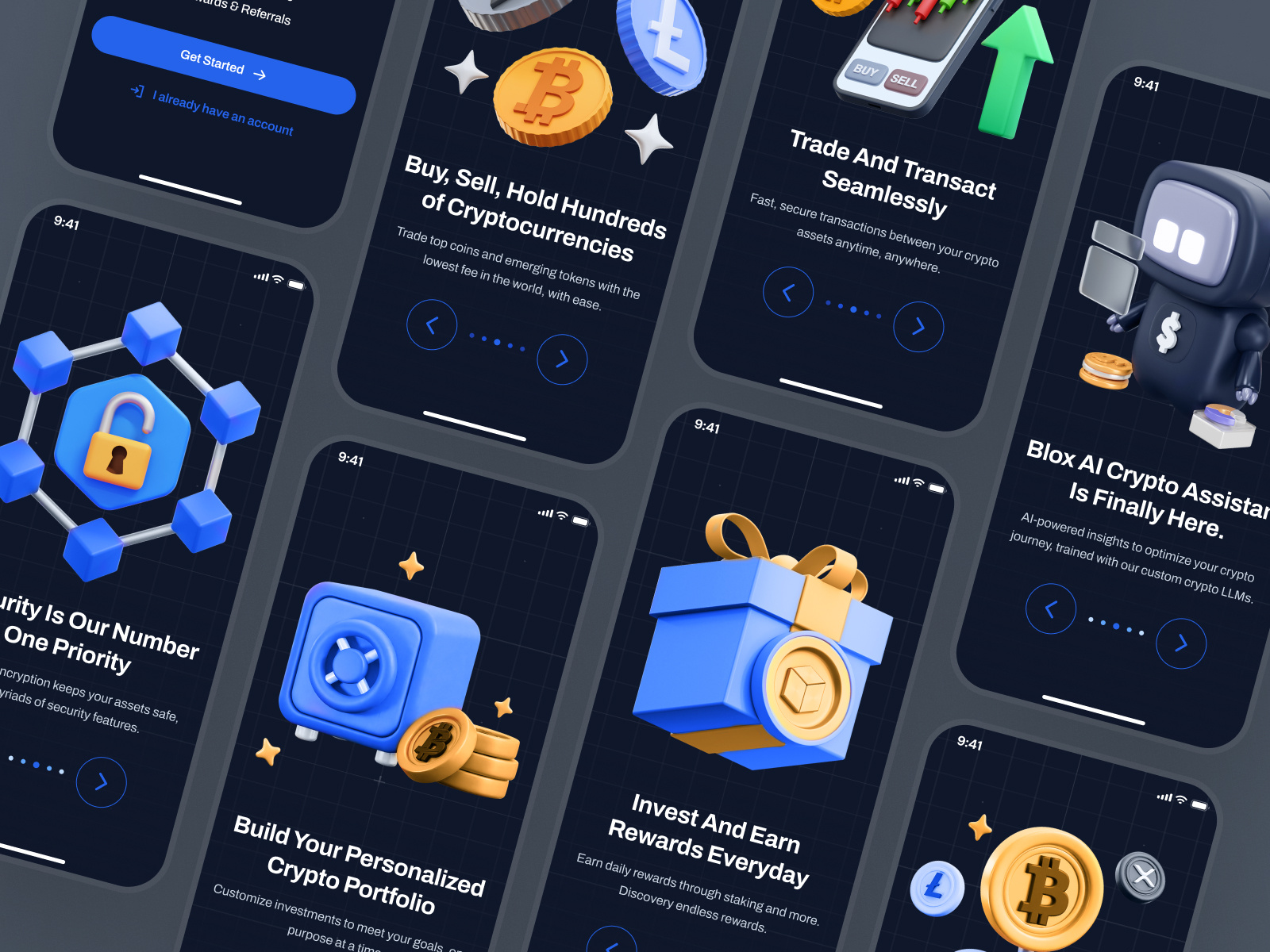 blockfy: AI Crypto Investing & Trading App - Account Setting UI by ...