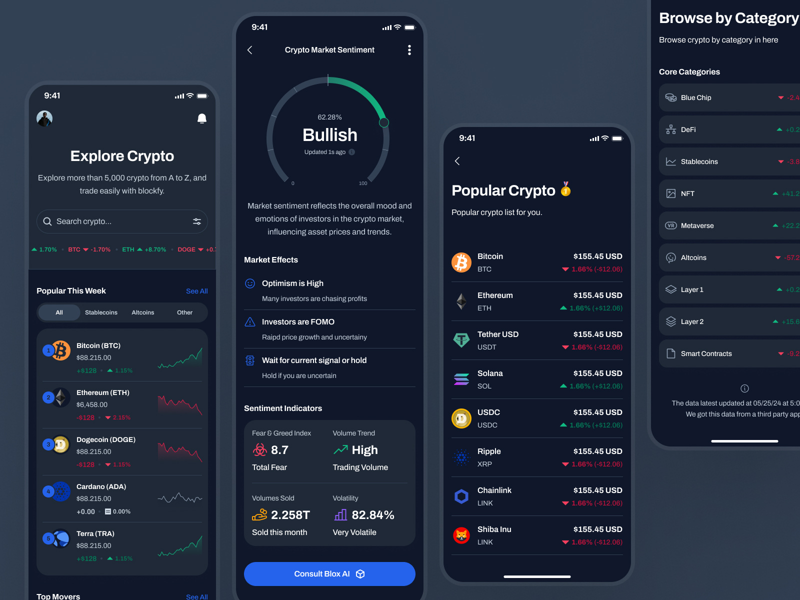 blockfy: AI Crypto Investing & Trading App - Account Setting UI by ...