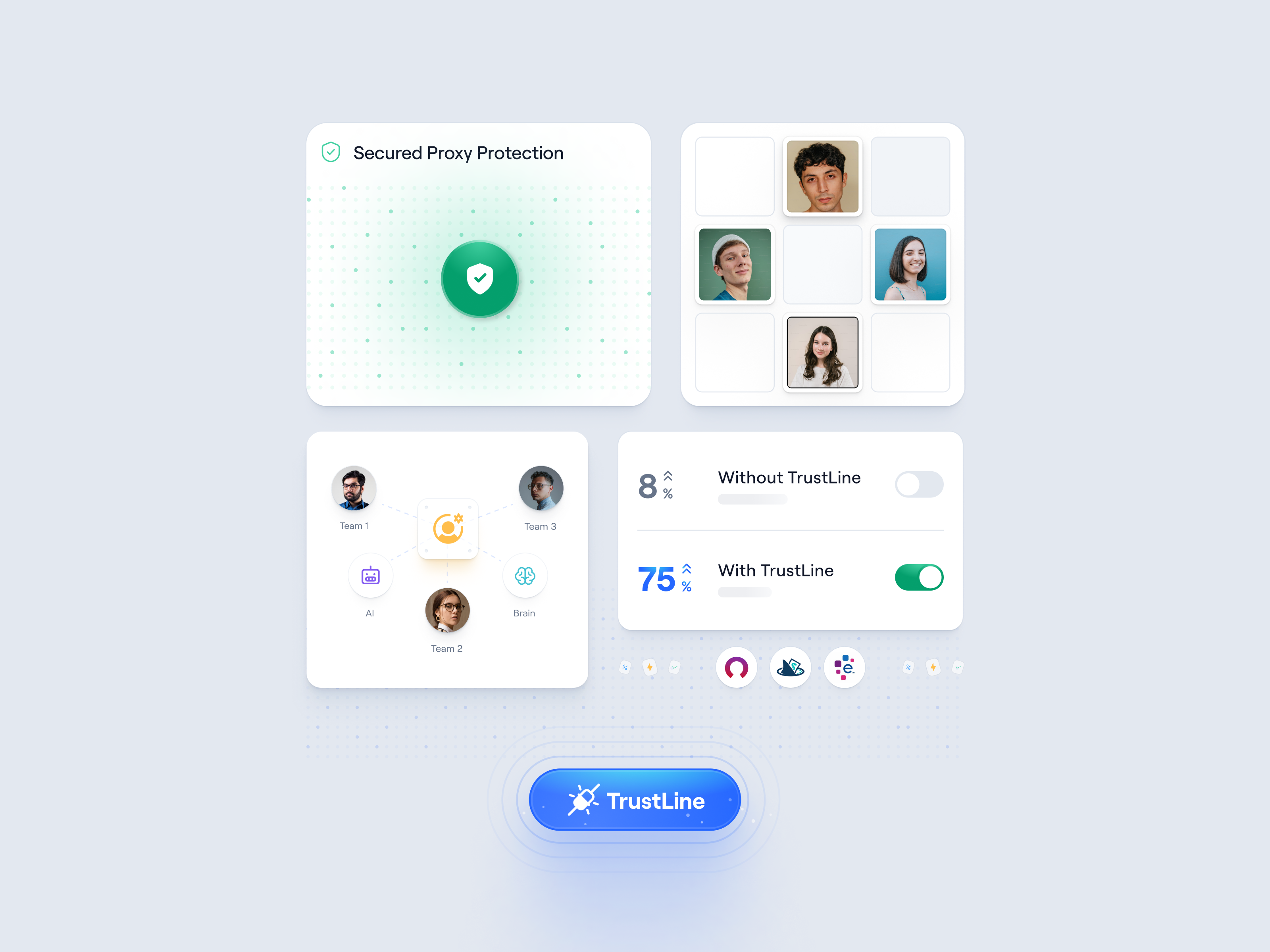 TrustLine - Hero Section by Dipa UI/UX for Dipa Inhouse on Dribbble