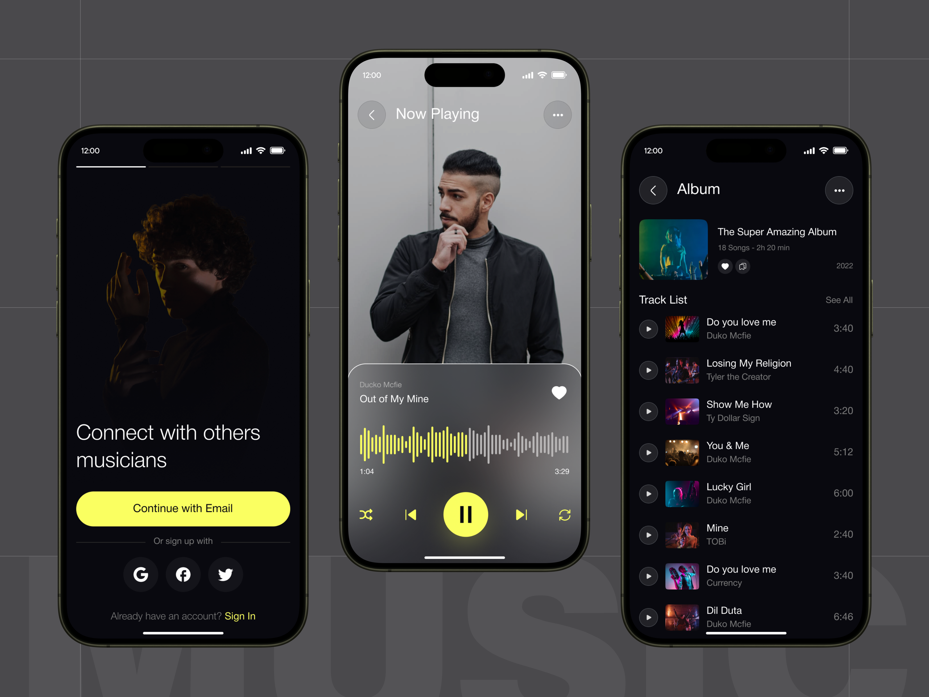 Music Streaming App Design by Homies Lab on Dribbble