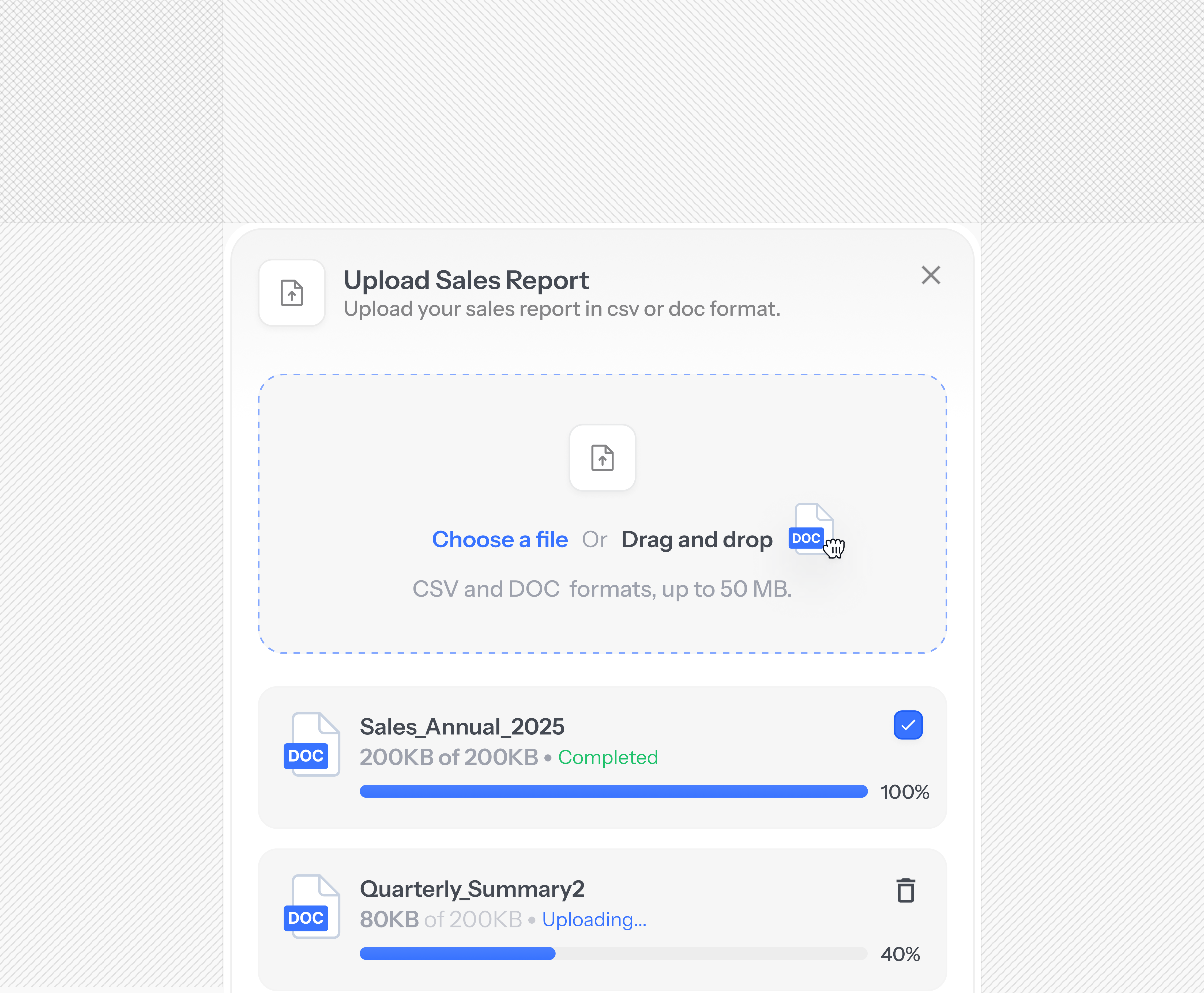 Make File Upload UI your own by Figr Design on Dribbble