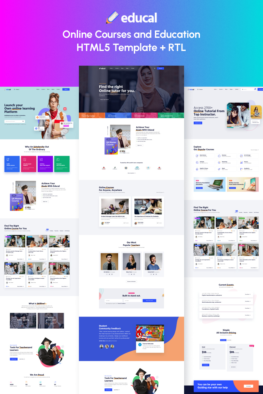 Bootstrap Education Template designs, themes, templates and ...