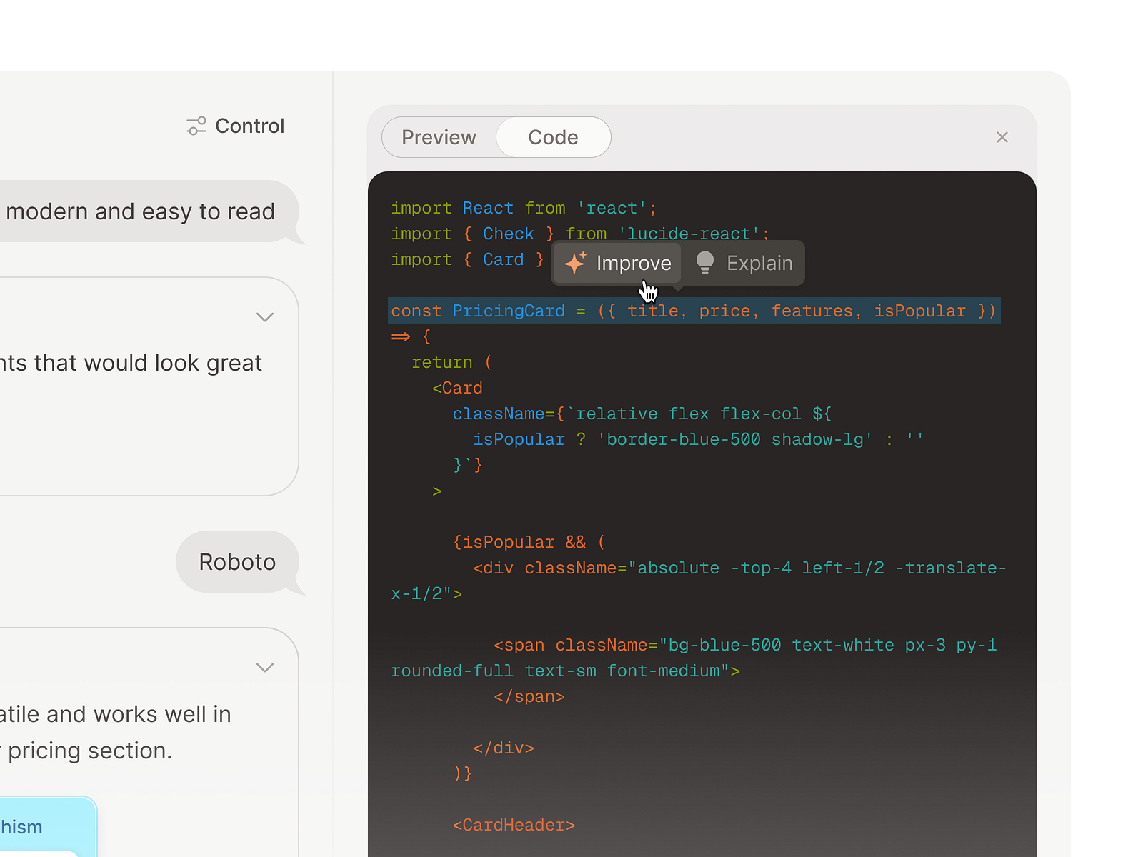 LLM - Generate code by Morva Work for Morva Labs on Dribbble